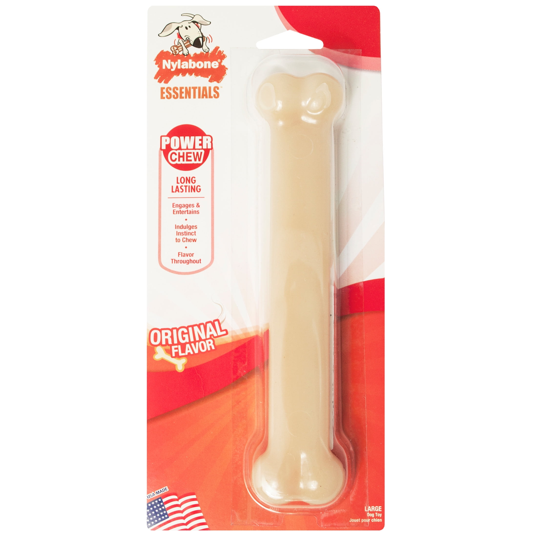 Nylabone Power Chew Original Bone Dog Toy, Dog Chew Toy, Original ...