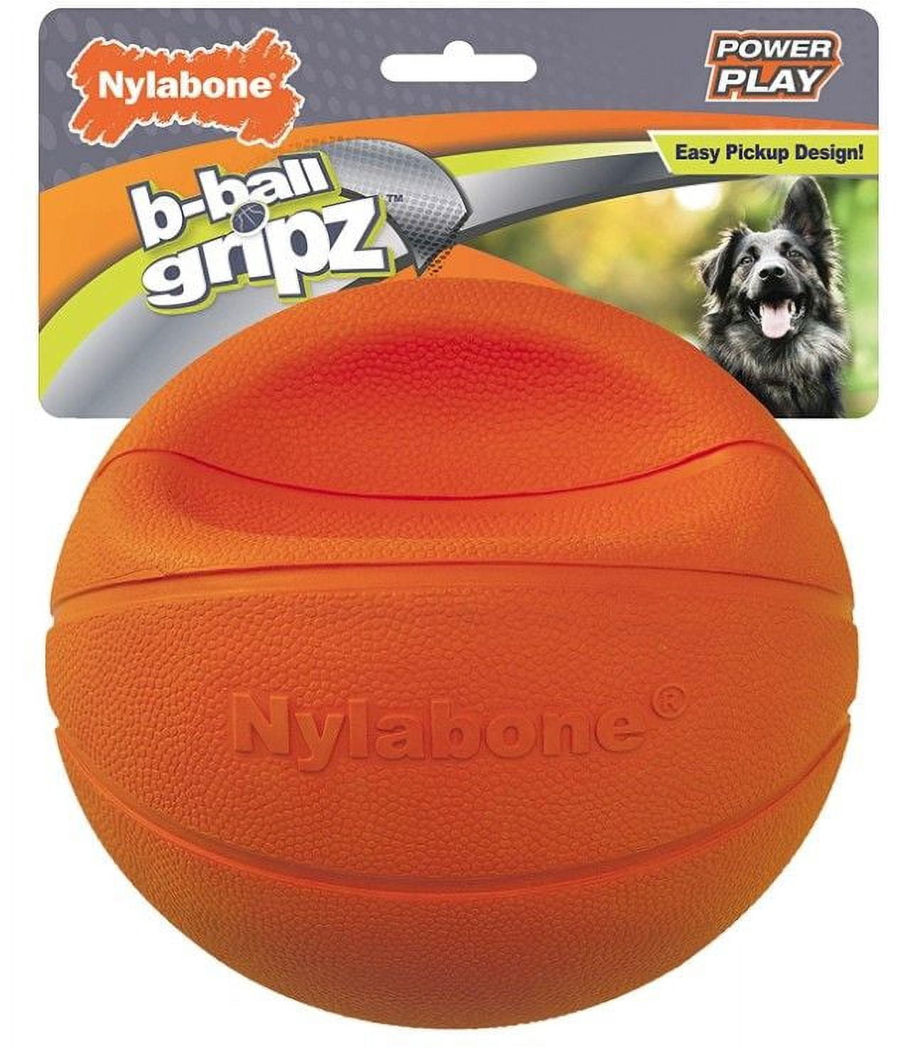 Nylabone Power Play B-Ball Grips Basketball Large 6.5 Inch Dog Toy [Dog ...