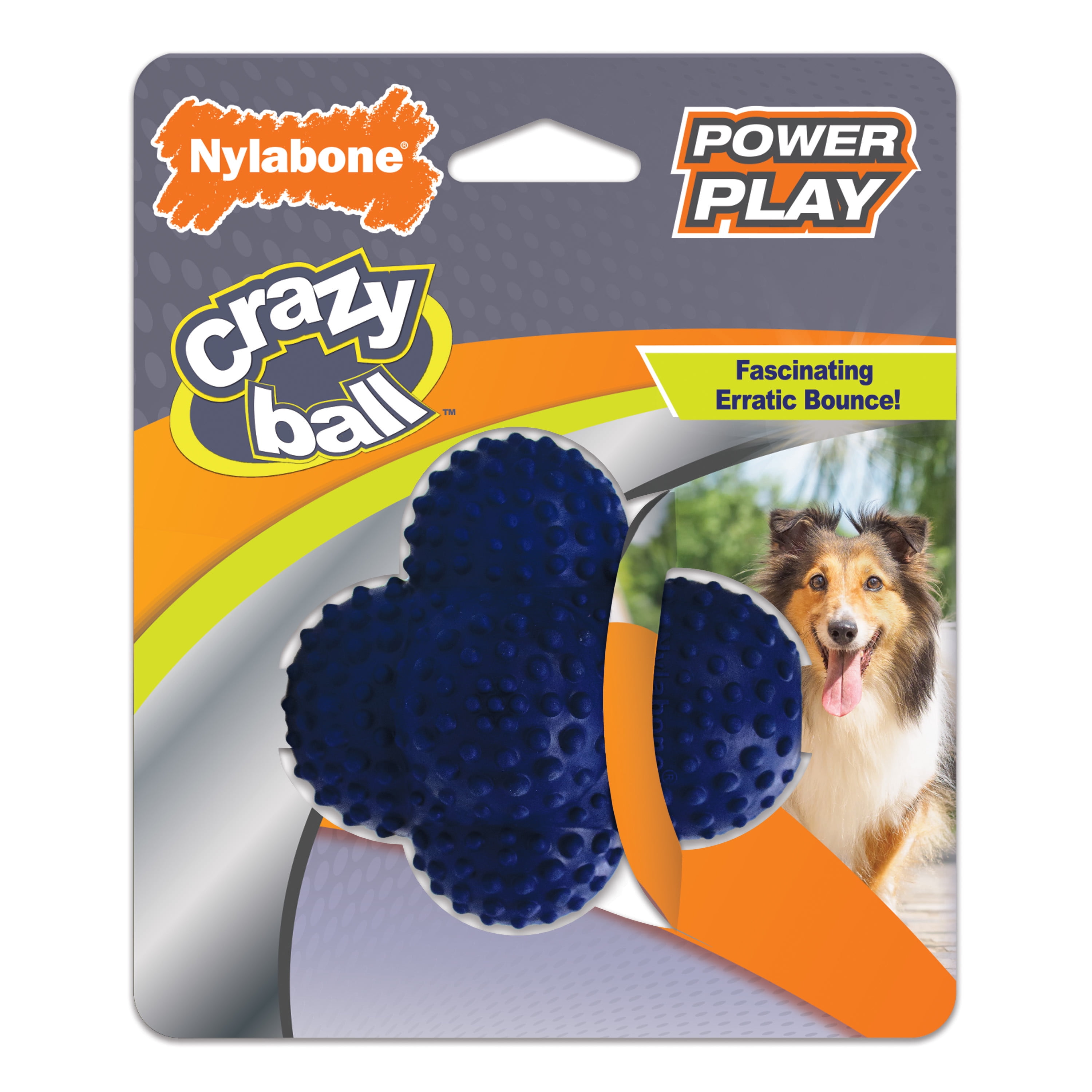 Nylabone Power Play Ball for Dogs Crazy Ball Large/Giant - Up to 50 lbs ...