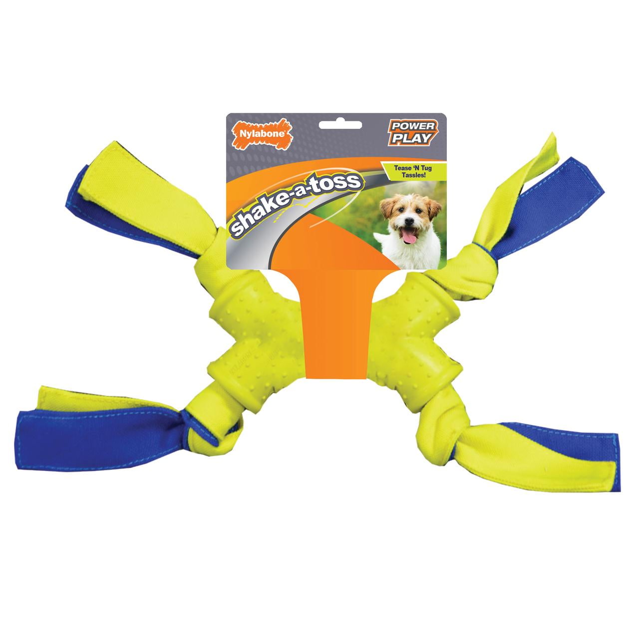 Nylabone Durable Power Play Interactive Bone Dog Toy, Shake-a-Toss ...
