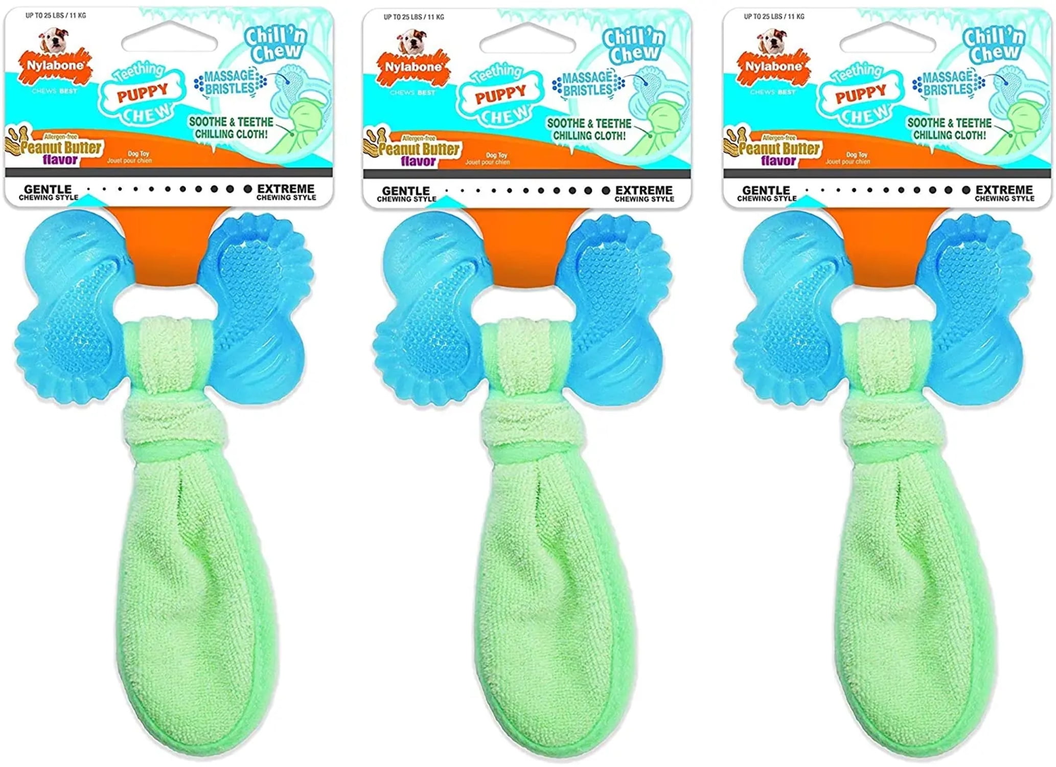 Nylabone Puppy Chew Freezer Dog Bone Toy, Small/Regular - Walmart.com