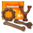 Nylabone Strong Chew Dog Toys, Dog Chew Toys, Made with Real Bacon ...