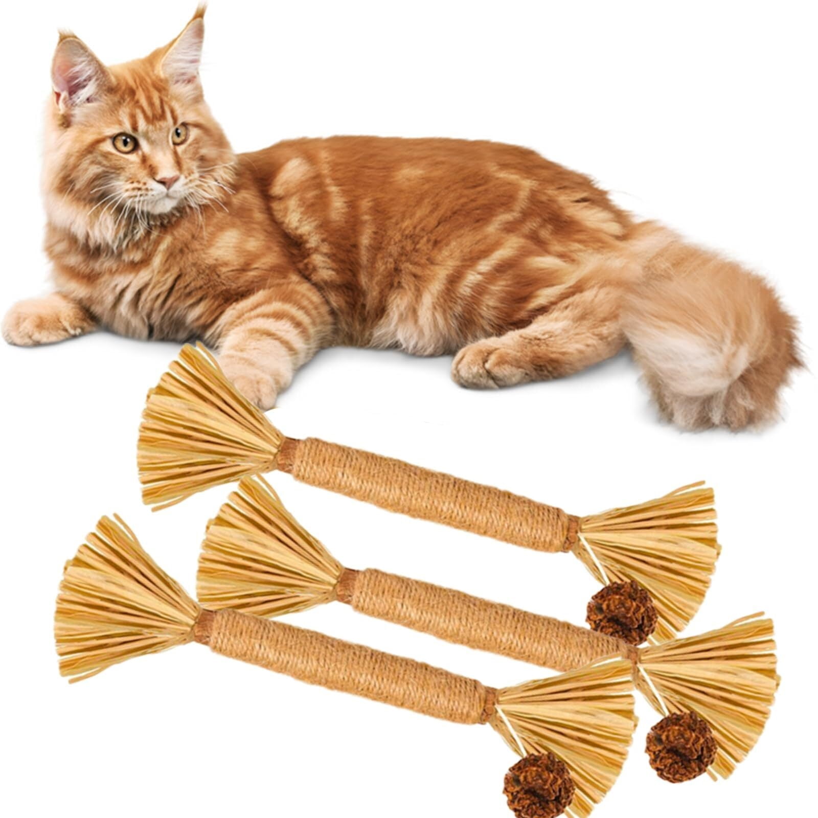 Nylatails Silvervine Dental Stick, Nyla Tails for Cats, Silvervine Sticks for Cats, Nunapets Cat ...