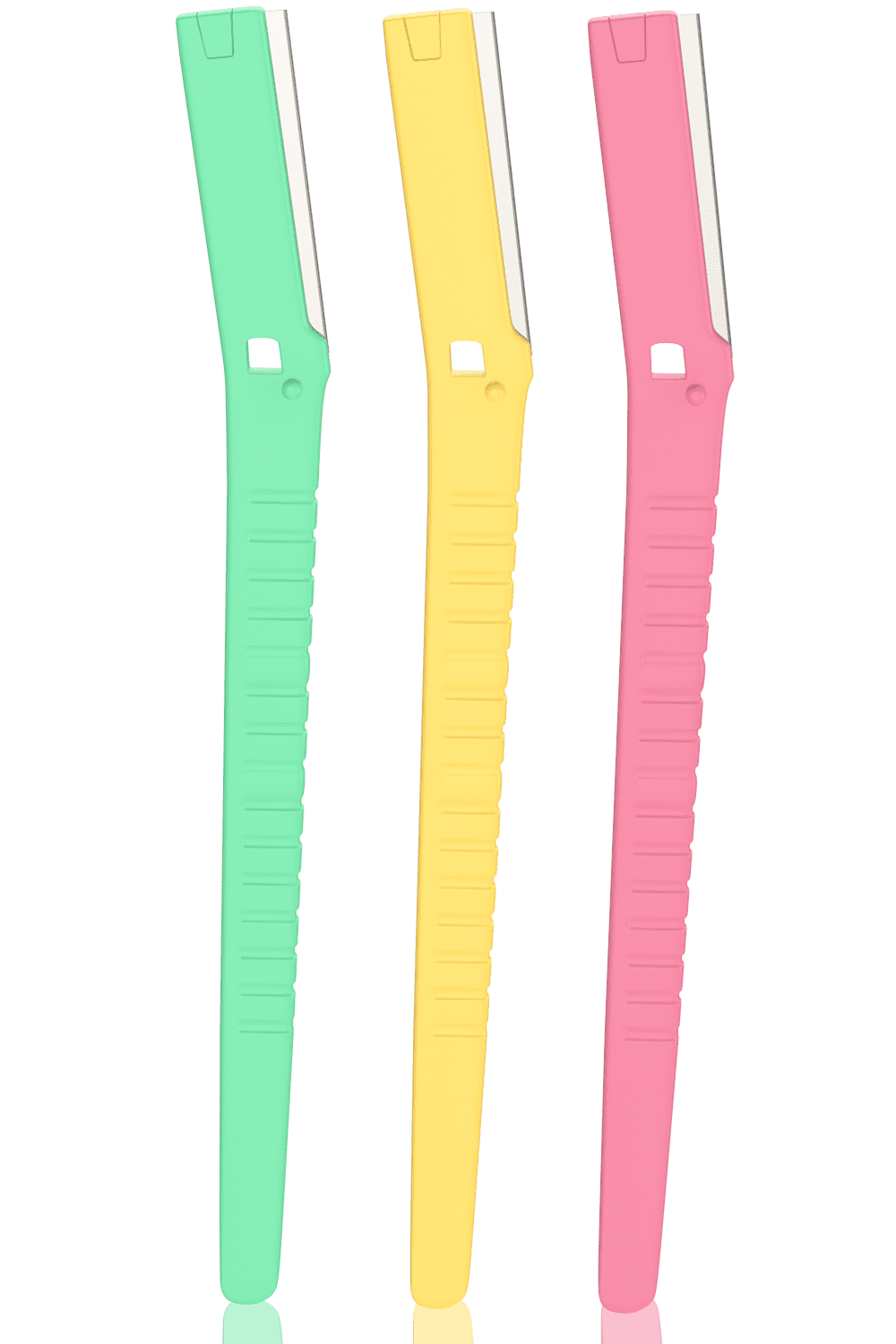 Nylea Eyebrow Shapers, Facial Hair Trimmer, Stainless Steel Blade, 3 ...