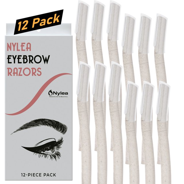 Nylea Face Razors for Women - 12 Pack - Precision Facial Hair Removal ...