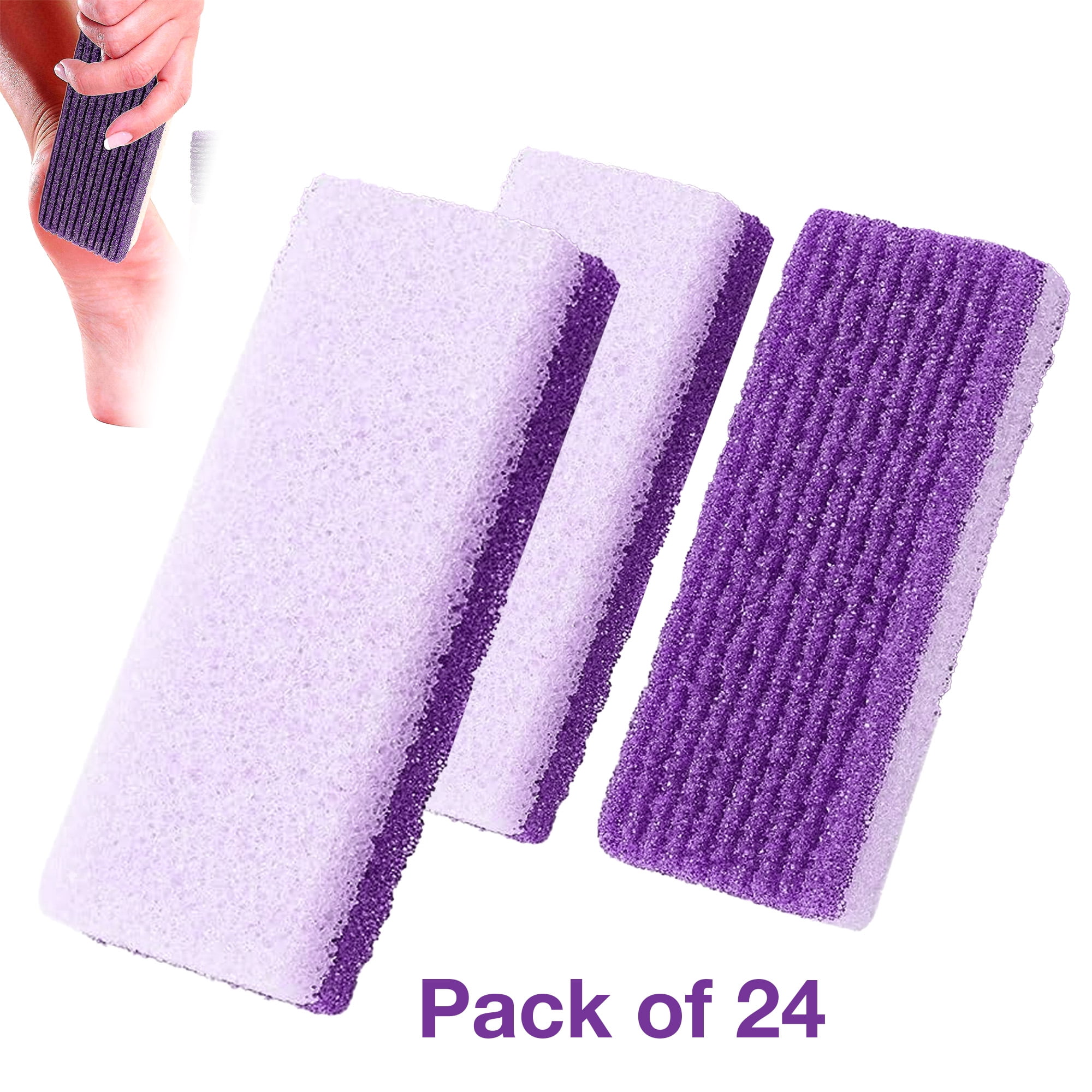 Nylea Pumice Stone - 24 Pack, Natural Exfoliating Stone for Feet, Hands ...