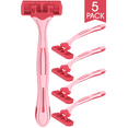 Nylea Women's Razor, Triple-Blade Shaving Set, 5 Pack Bikini Trimmer ...