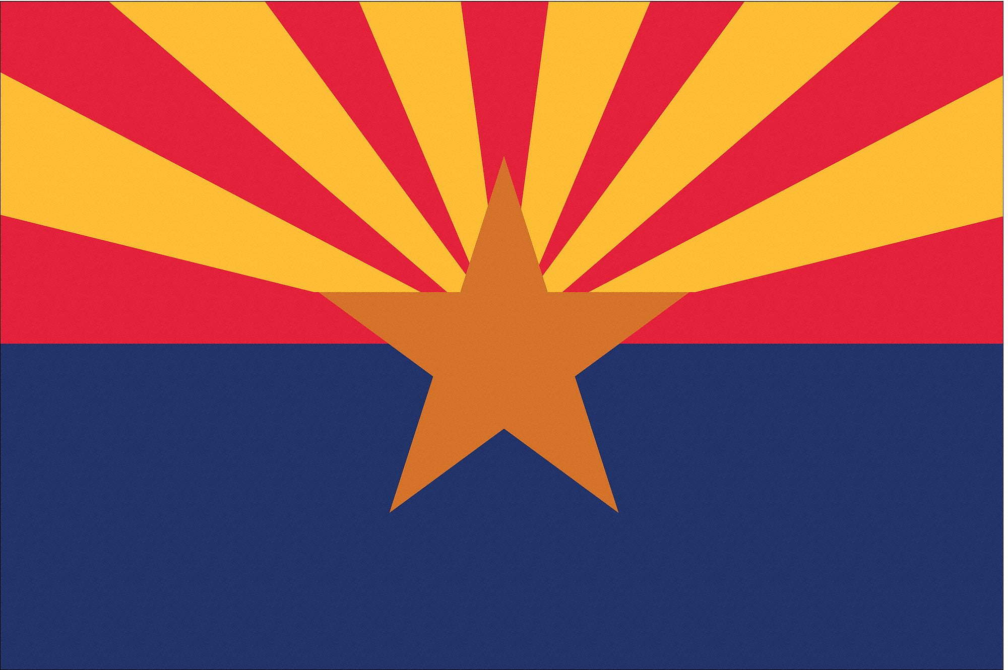 Nylglo Arizona State Flag,3x5 Ft 140260 - Walmart.com