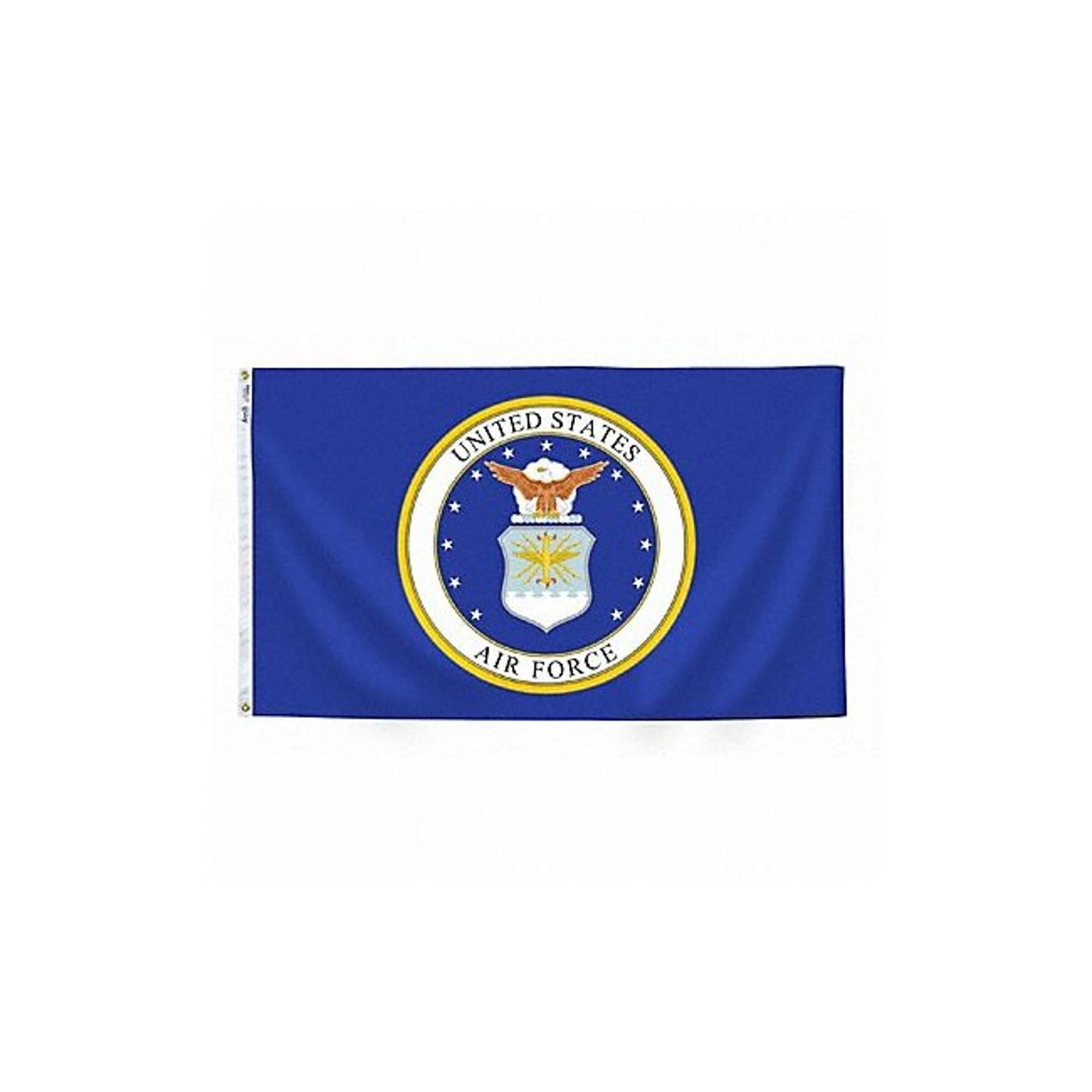 Nylglo US Air Force Flag,5x8 Ft,Nylon 602 - Walmart Business Supplies