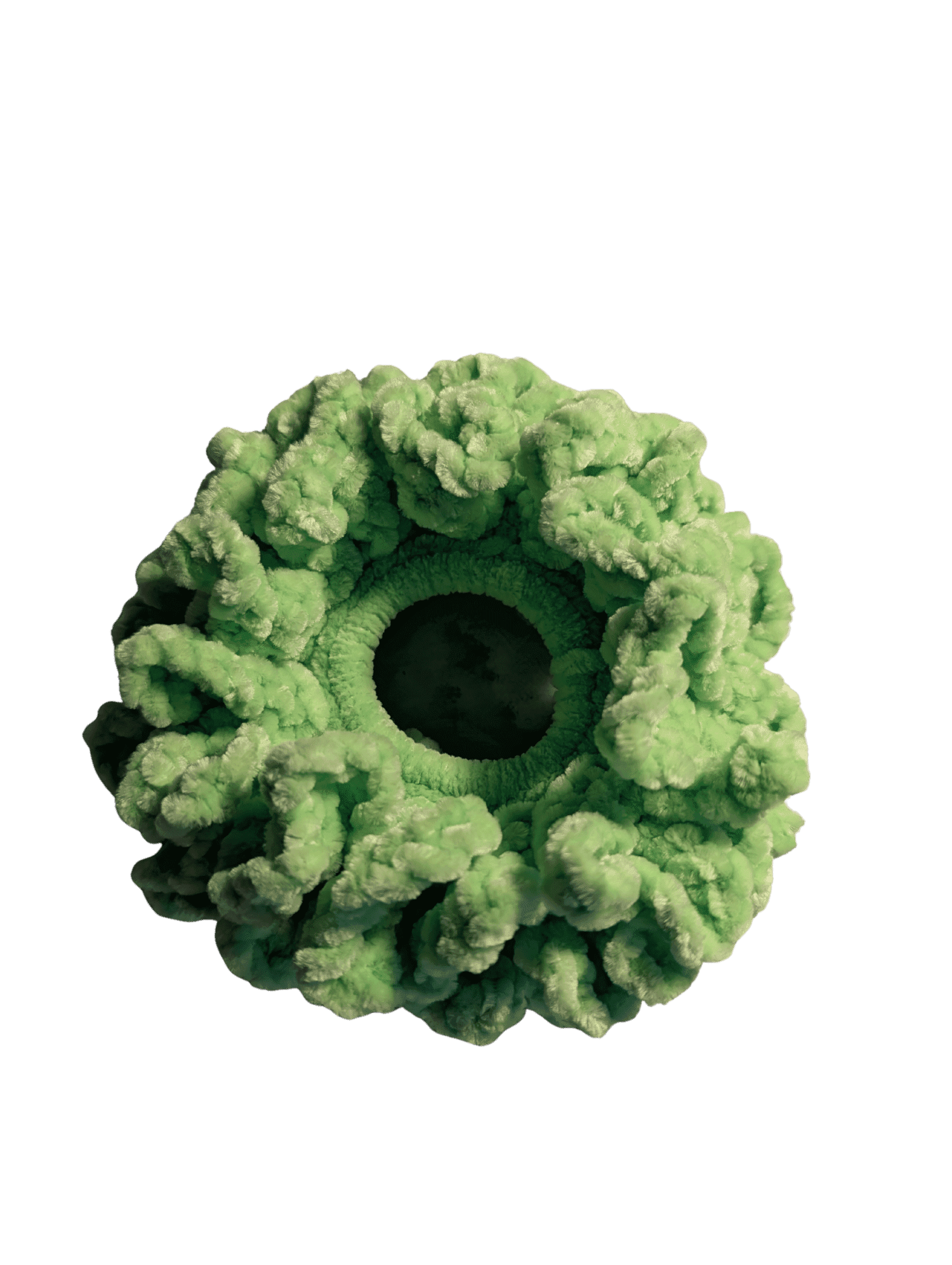 Nylo & Co. Velvet Neon Lime Green Scrunchies - Set of 2 - Walmart.com