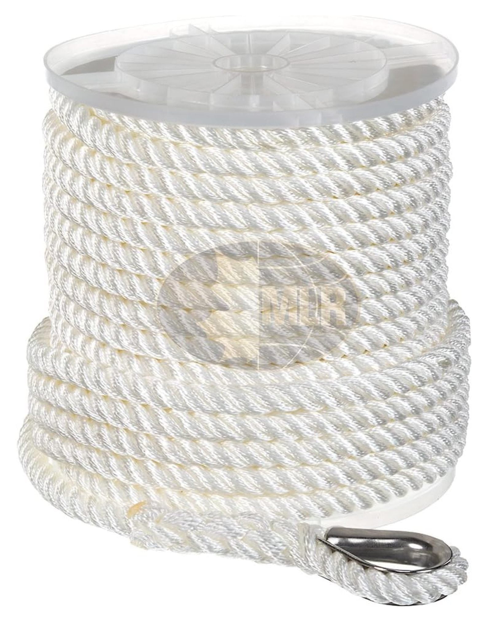 Nylon 3 Strand Anchor/Rigging Line 1/2" x 100' White - Walmart.com