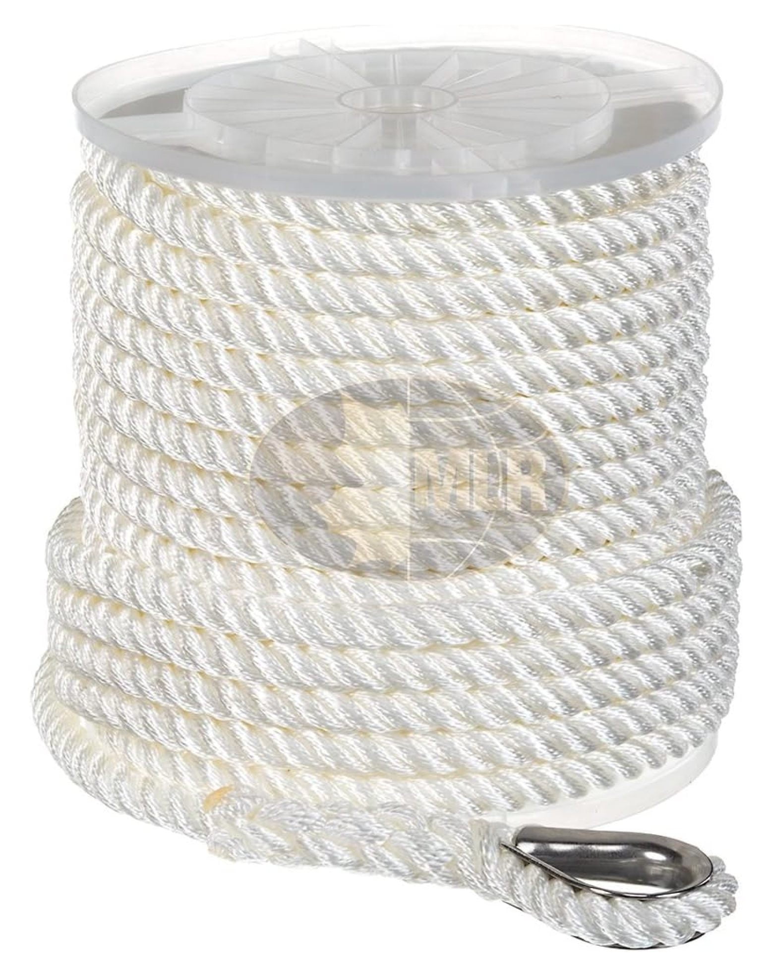 Nylon 3 Strand Anchor/Rigging Line 1/2" x 100' White - Walmart.com