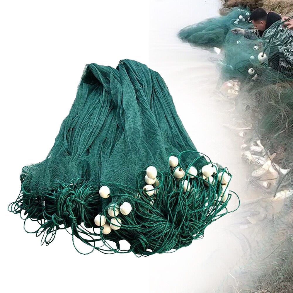 Nylon Beach Seine Drag Net Monofilament Fishing Gill Net Fish Mesh W ...