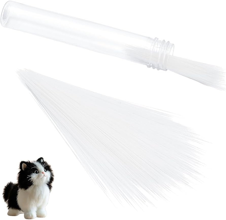 Nylon Beard for DIY Doll Toys Puppet Plush Animal Making White 51x0.1mm ...