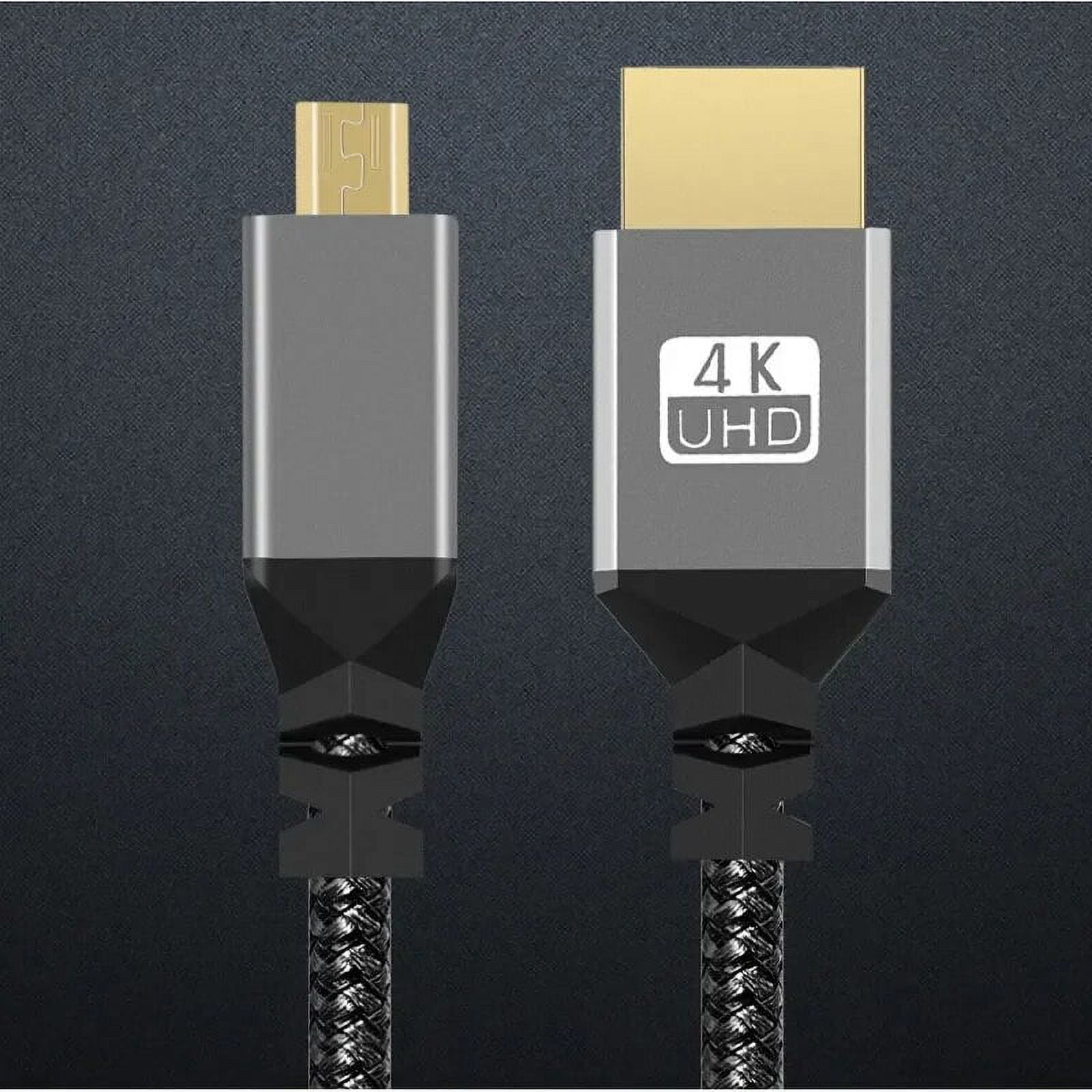 Nylon Braid HD 4K@60HZ V2.0 TPU HD 1080P Compatible Micro MicroHDMI TO ...