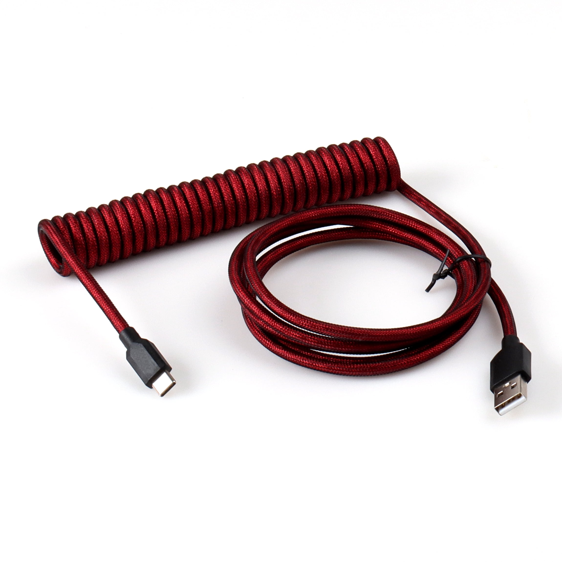 Nylon Braid Spring TYPE C Usb Cable 3a Fast Charging Usb Charger Spiral ...