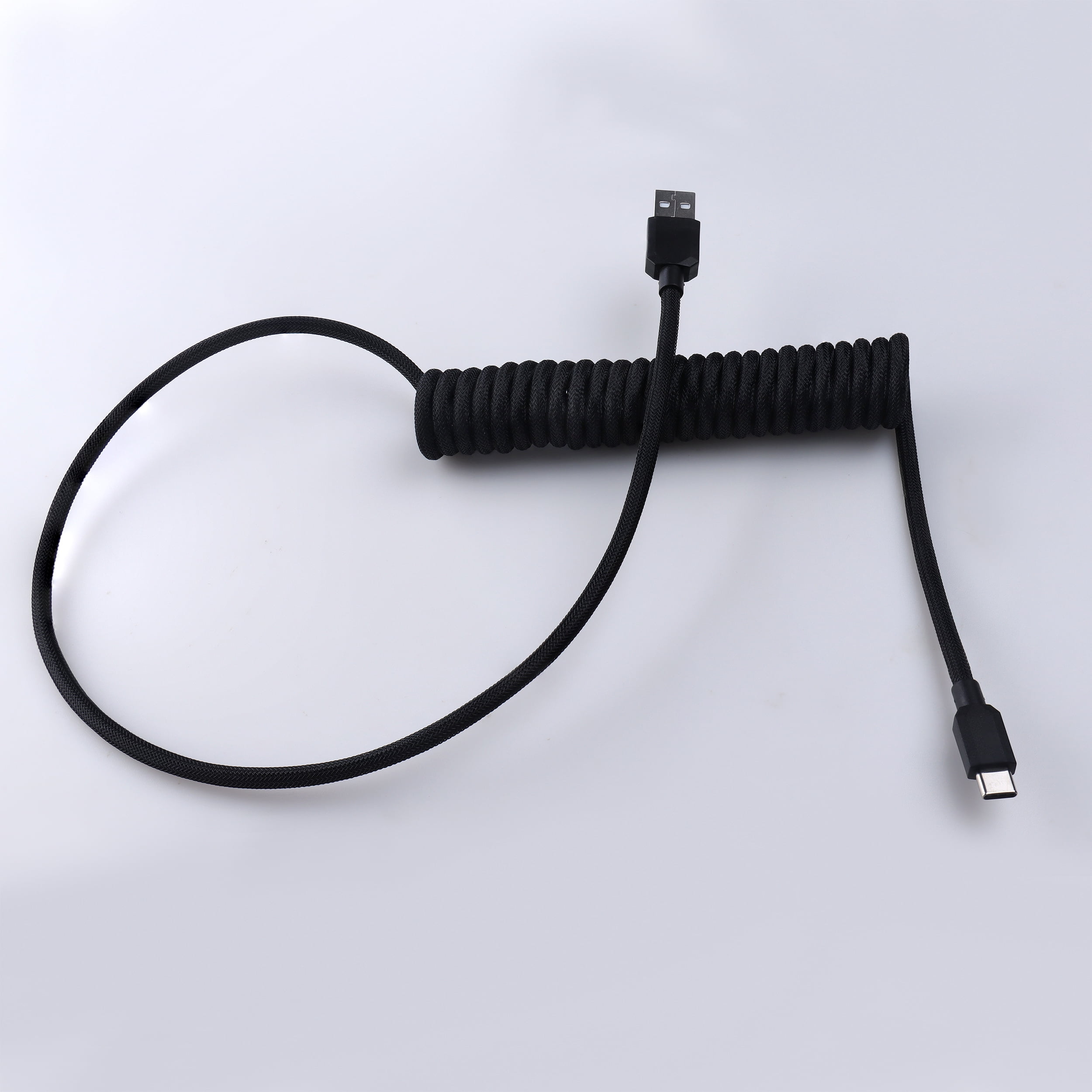 Nylon Braid Spring TYPE C Usb Cable 3a Fast Charging Usb Charger Spiral ...