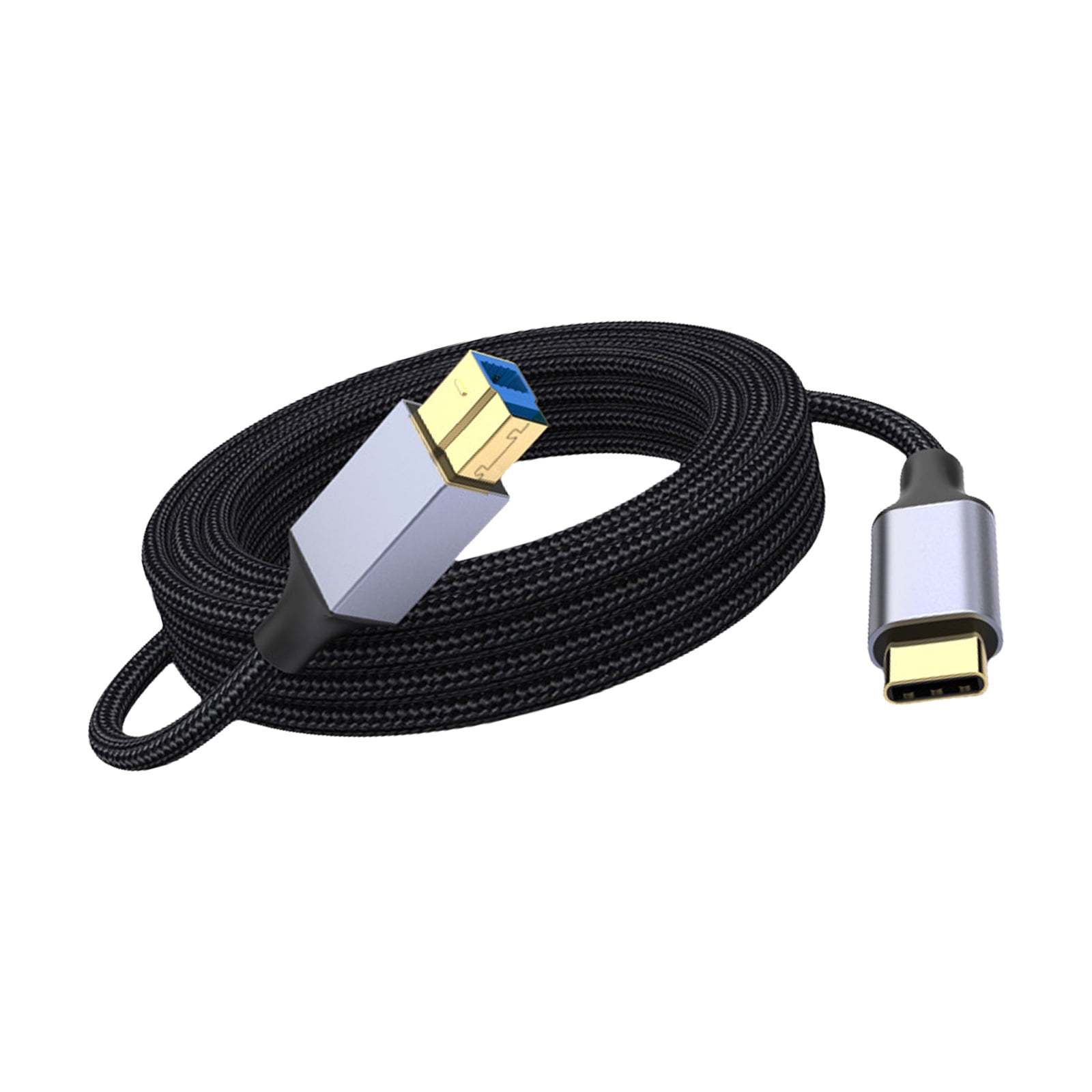 Nylon Braided USB B To Type C Cable Office Use For Printers Docking ...