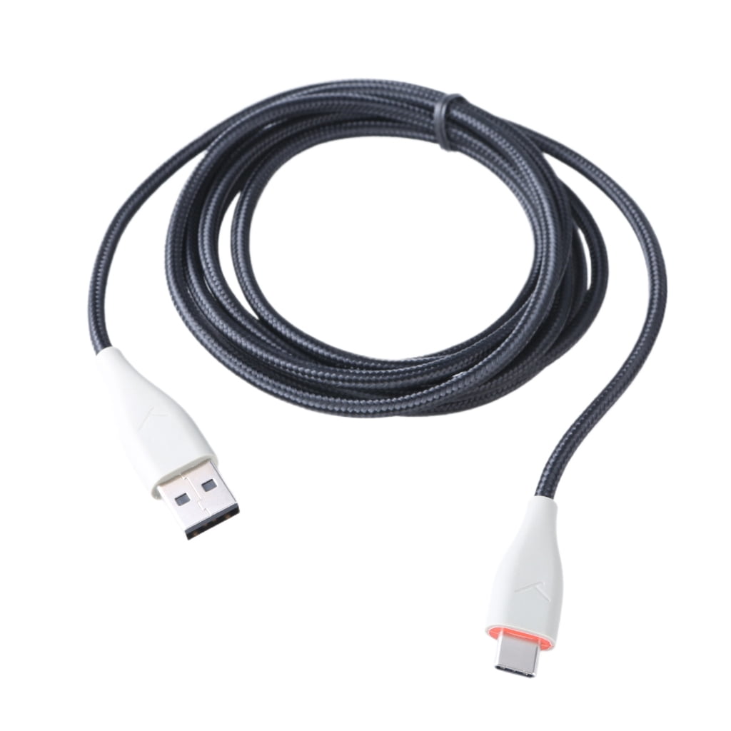 Nylon Braided USB to Type C Replacement Cable for MMX100 Headphones ...