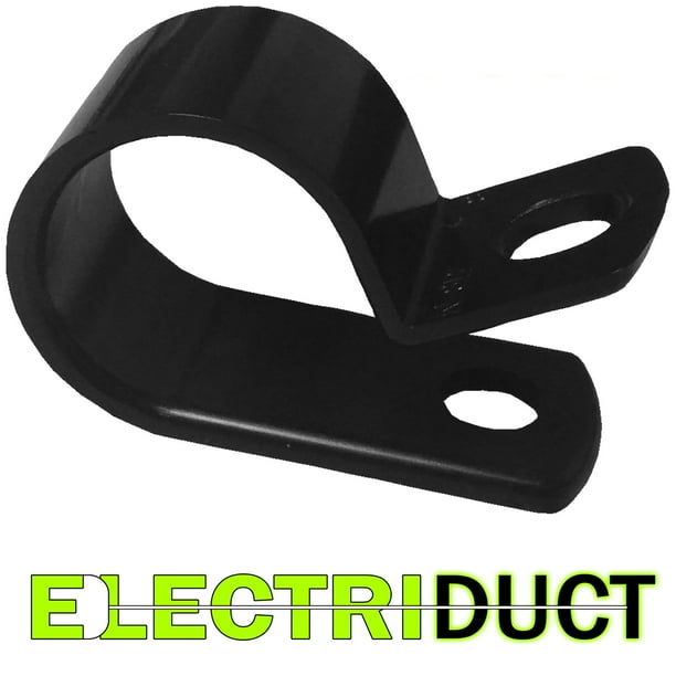 Nylon Cable Clamps - 1/2" - Black - 25 Pack - Walmart Business Supplies