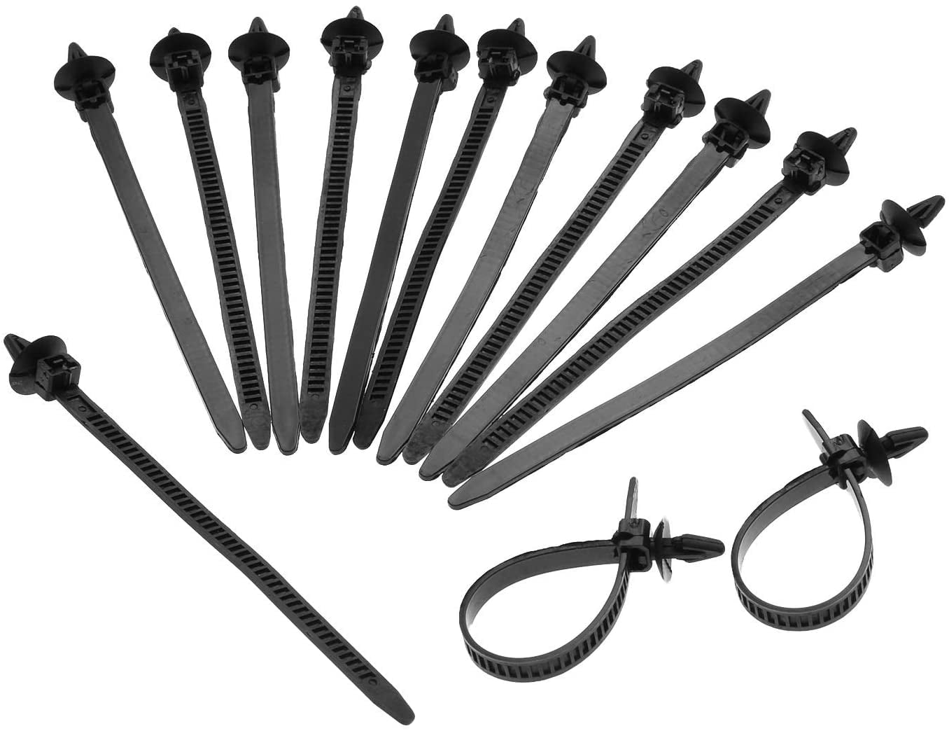 Nylon Cable Tie, 30PCS 5.51inch Black Cable Zip Ties, Self-Locking ...