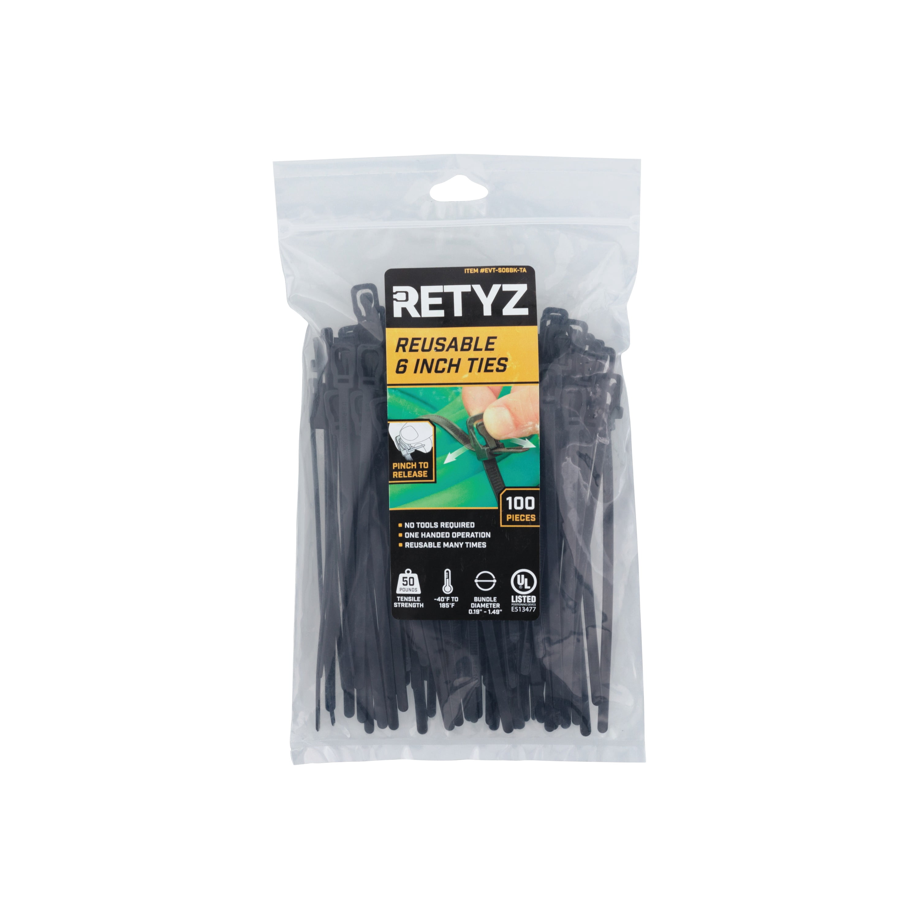 Nylon Cable Tie - Pack of 4 - Walmart.com