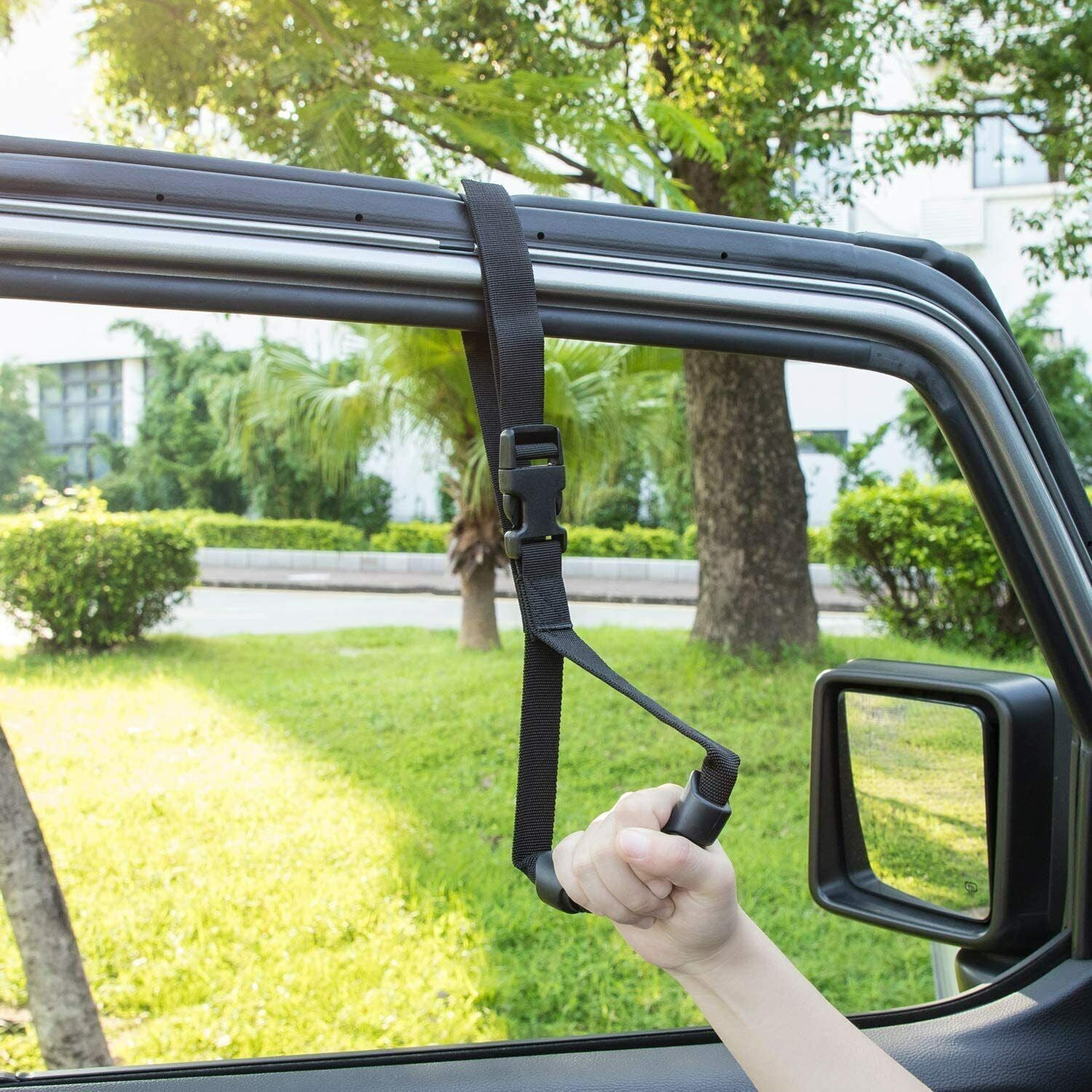 Nylon Car Grip Handle 2Pcs Vehicle Support Adjustable Standing Aid ...