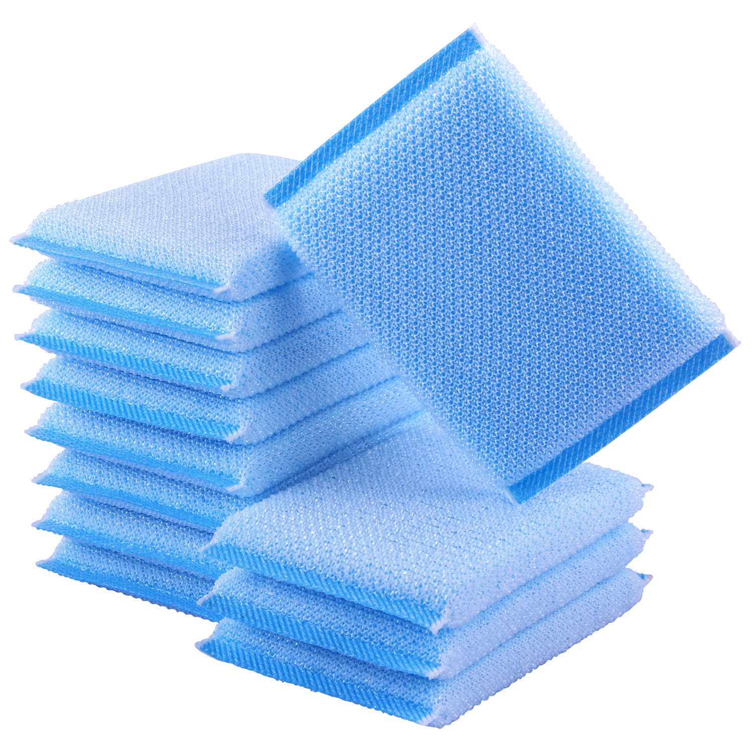 Scrub and Wipe Cleaning Sponges [10 Pack] – SCRUBIT Dual Sided Scouring ...