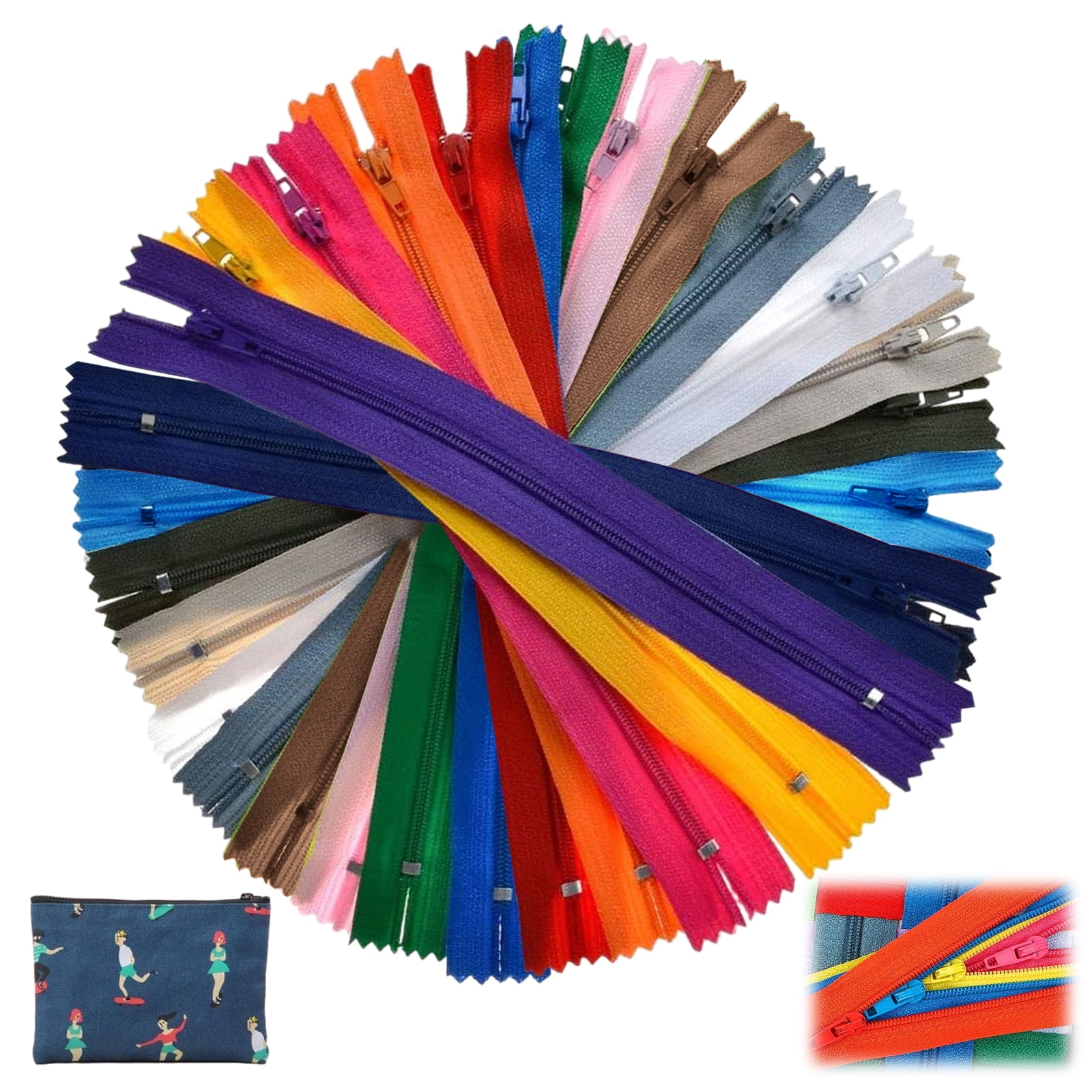 Nylon Coil Zippers, Ideal For Wide Application And Easy Sewing, Smooth ...