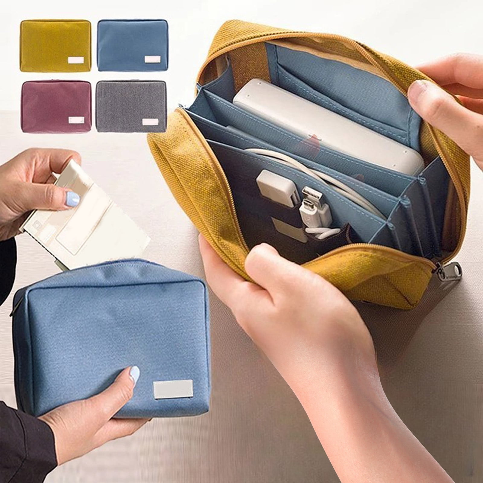 Nylon Cotton Passbook Bag | Financial Digital Organizer | Travel ...