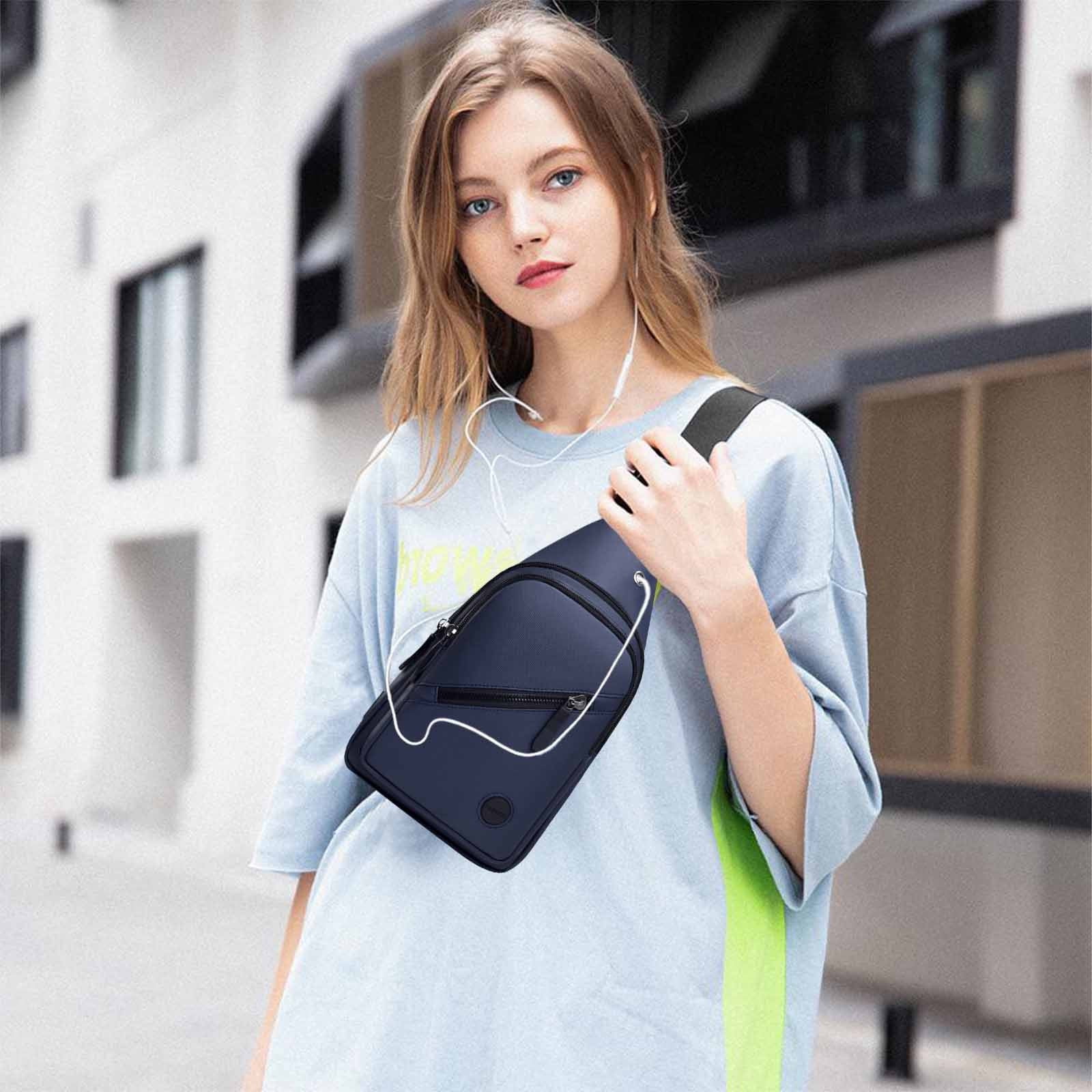 Nylon Crossbody Bags for Women Small Sling Bag for Men Anti Theft ...