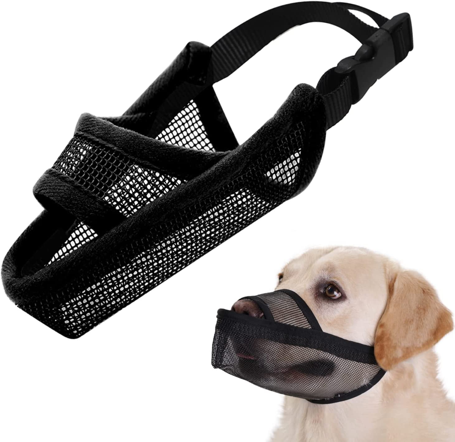 Nylon Dog Muzzle for Small Medium Large Dogs Poodle Labrador Golden ...