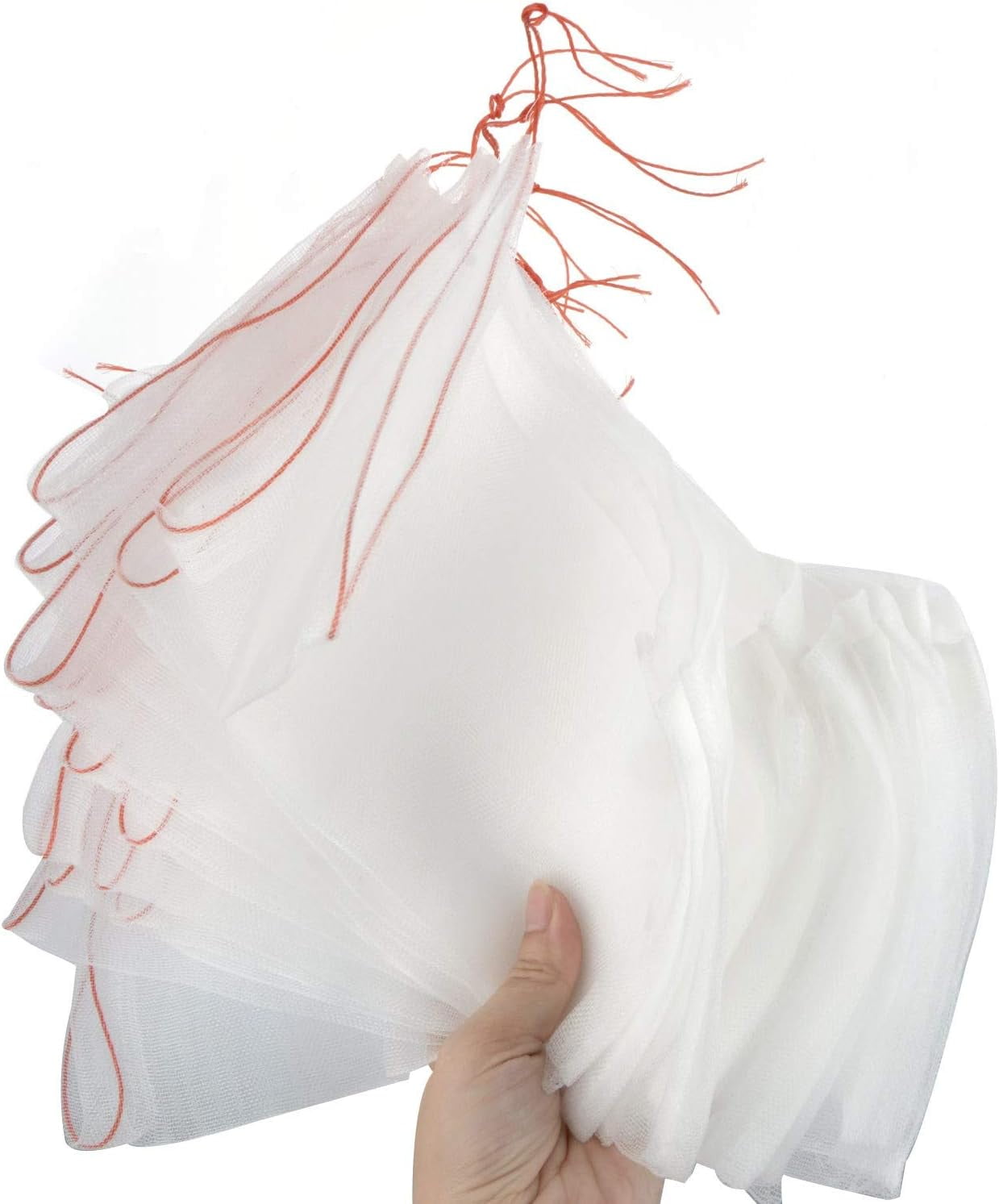 Nylon Drawstring Fruit Protection Bags, Lightweight Reusable Netting ...