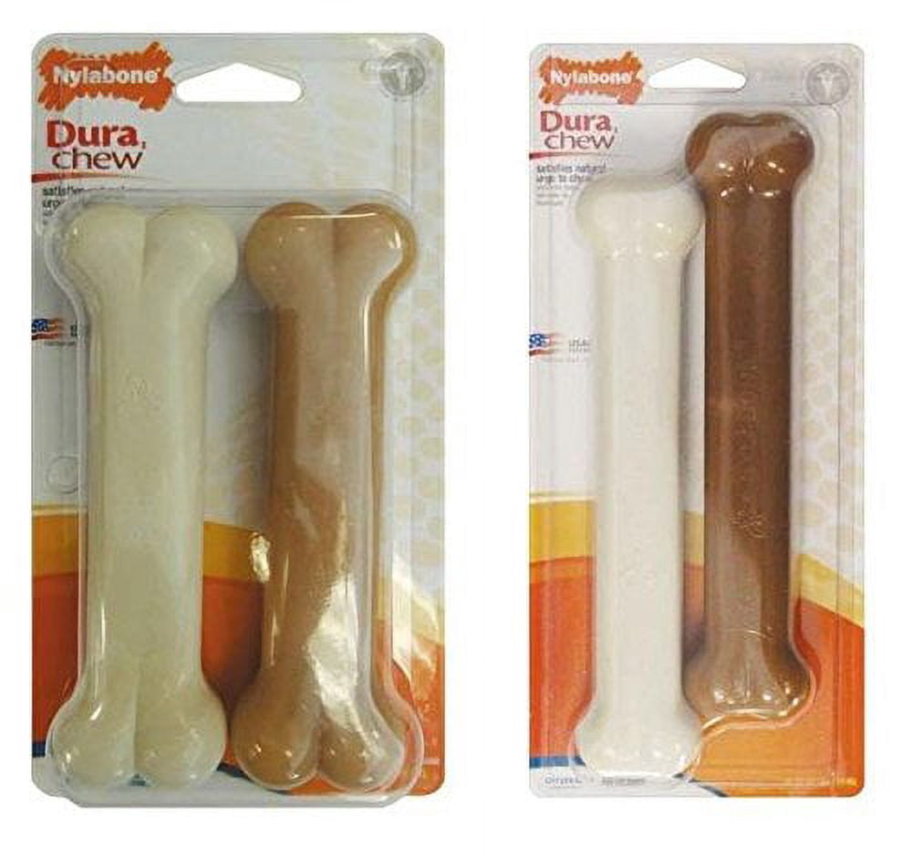 Nylon DuraChew Chicken & Bacon Flavor Twin Pack Extra Tough Strong Dog ...