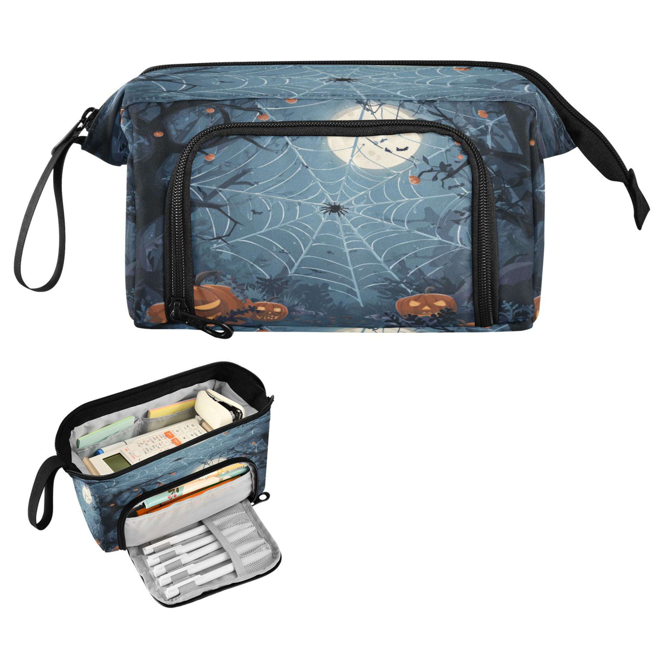 Nylon Fish Mouth Pencil Case with Large Capacity Zipper Pencil Pouch ...