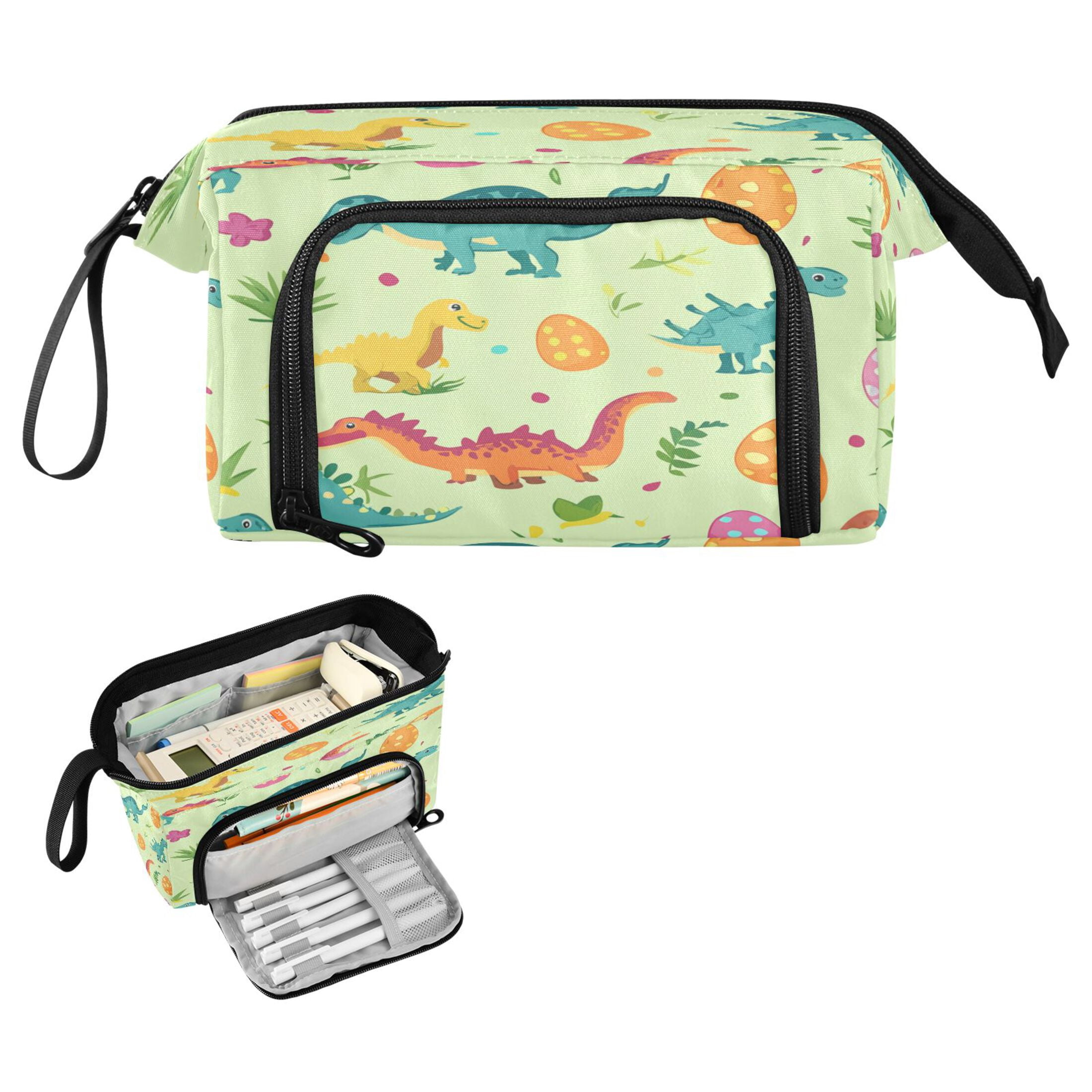 Nylon Fish Mouth Pencil Case with Large Capacity Zipper Pencil Pouch ...