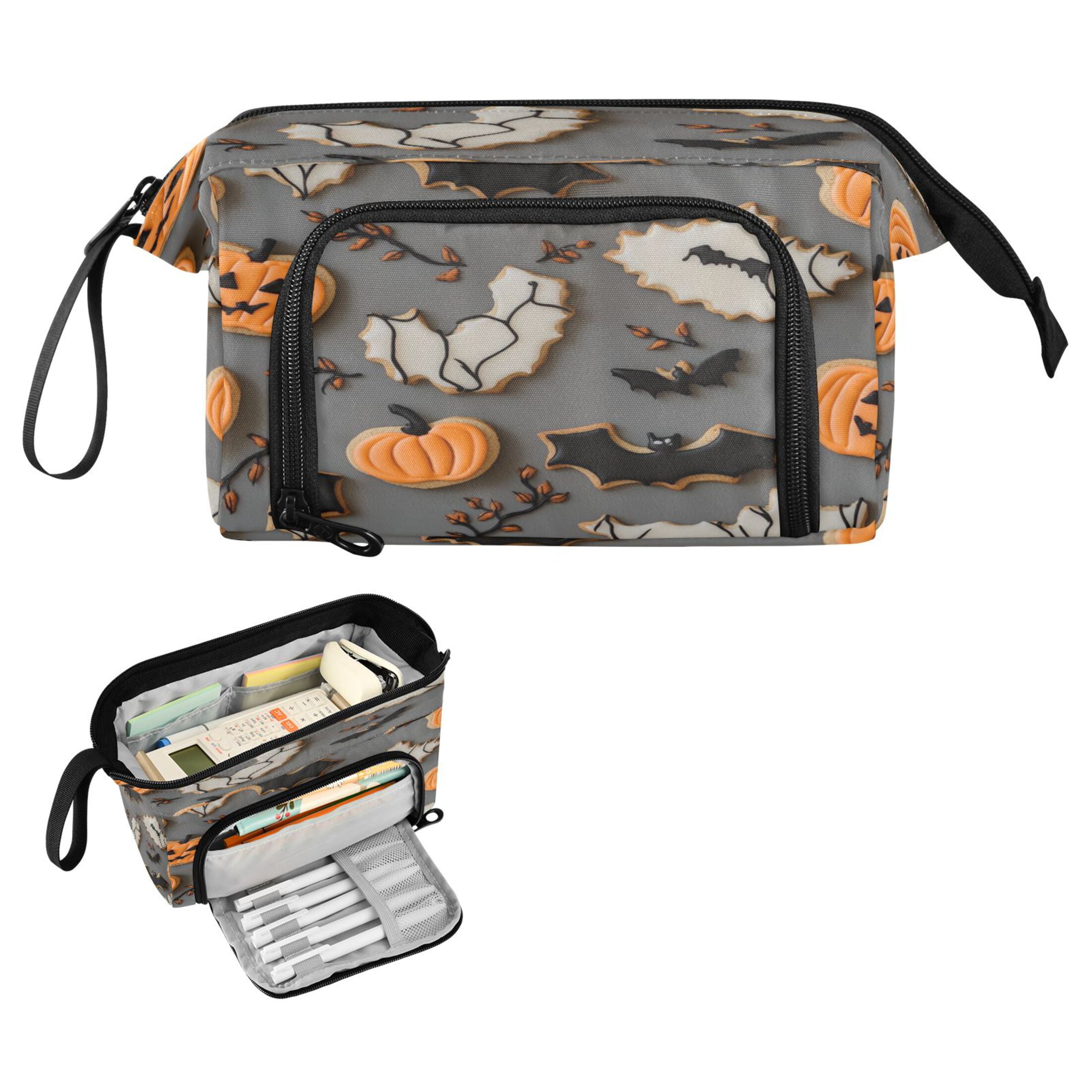 Nylon Fish Mouth Pencil Case with Large Capacity Zipper Pencil Pouch ...