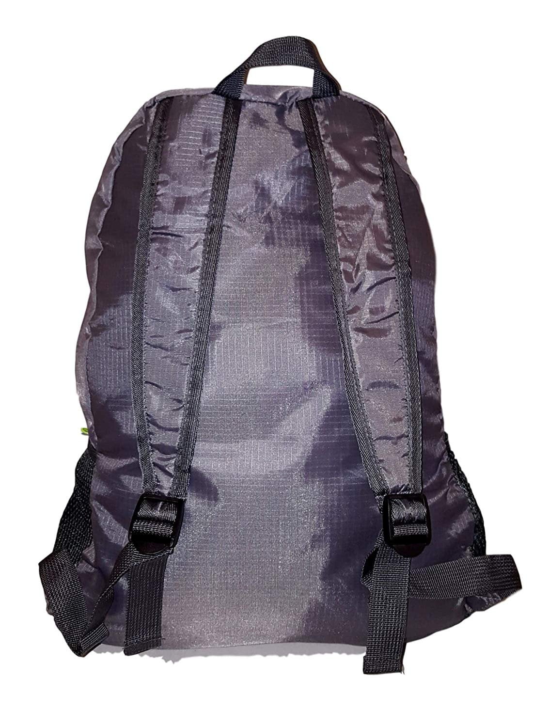 Nylon Fold-able Lightweight Waterproof Travel Backpack Gray - Walmart.com