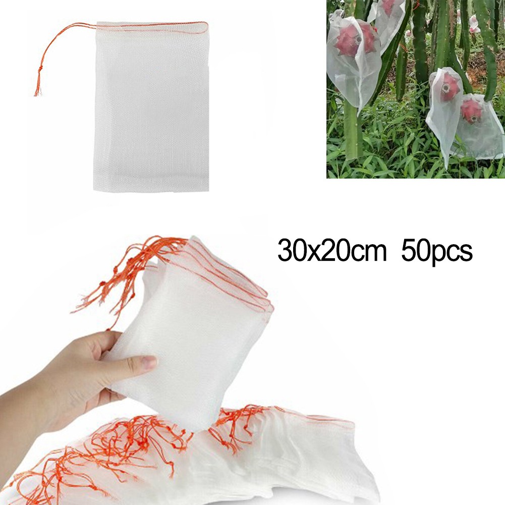 Nylon Grow Fruit Protection Bags With Drawstring For Protecting Plant ...
