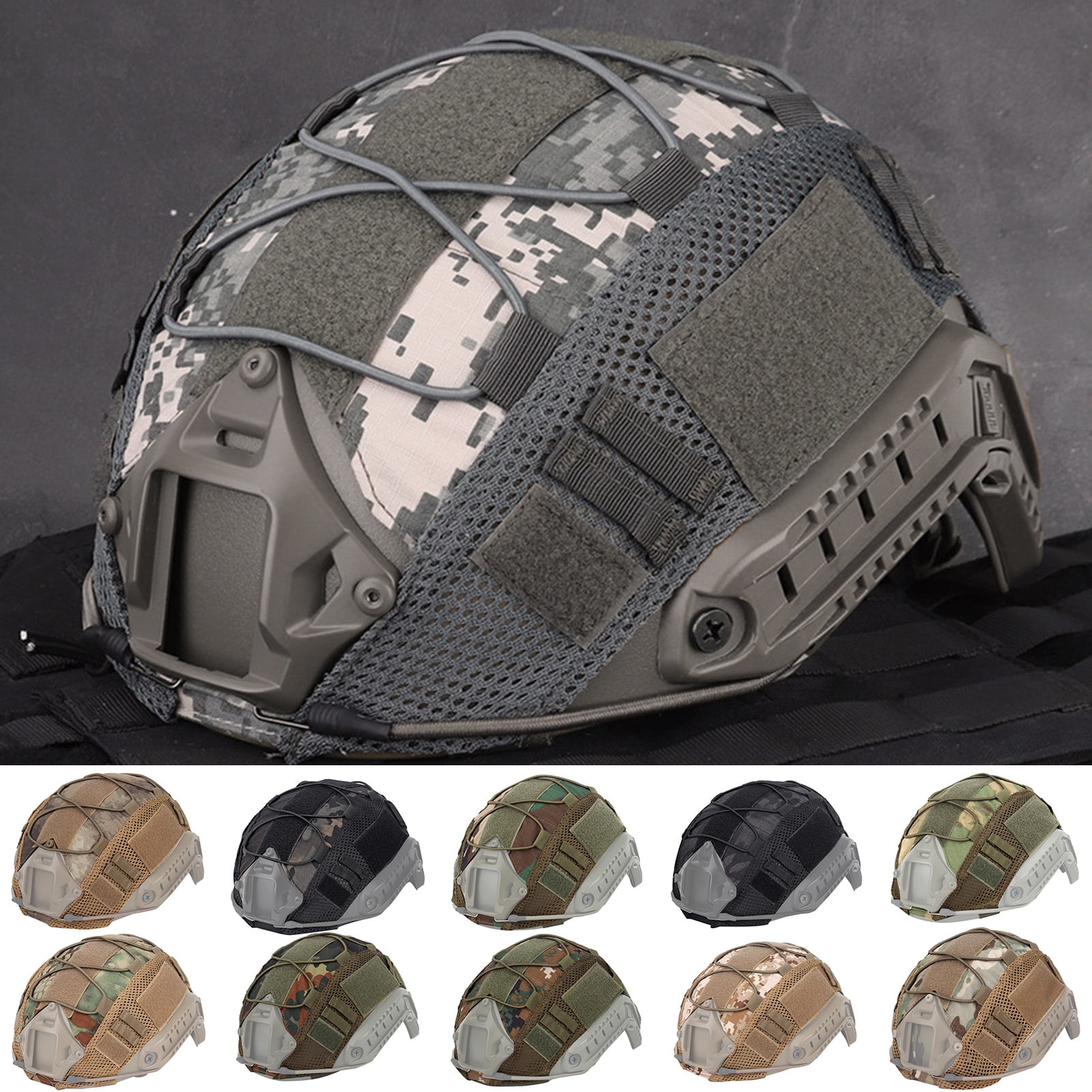 Nylon Helmet Cover Soft Rust Resistant Cross Rope Design Helmet Cloth ...