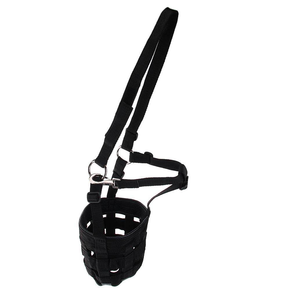 Nylon Horse Foal Grazing Muzzle with Halter under Chin Adjustable All ...