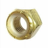 Nylon Insert Hex Lock Nuts - 1/4"-20 (250-Pack) Solid Brass Alloy Steel ...