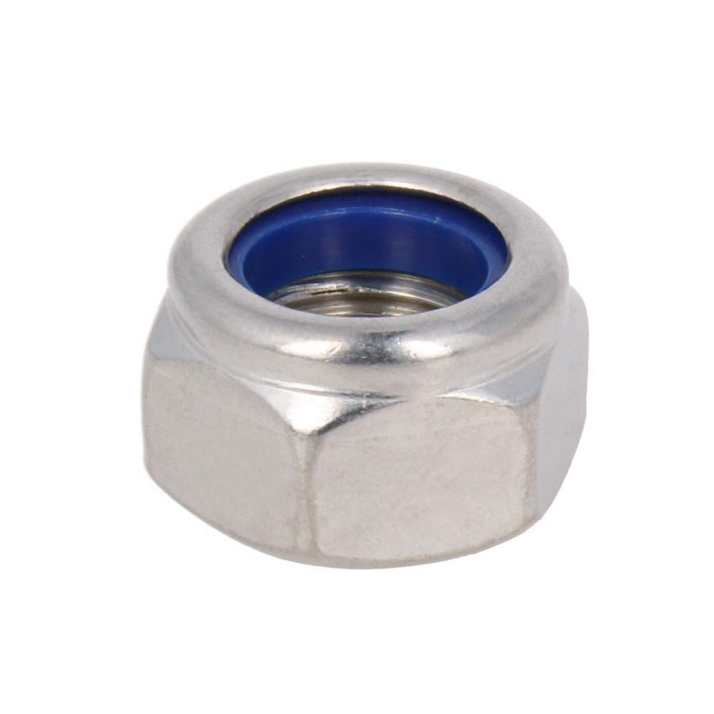 Nylon Insert Hex Lock Nuts M16 x 2mm, 304 Stainless Steel,Pack of 6 ...