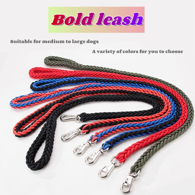 Nylon Metal P Chain Dog Collars Leash Set Braided Traction Rope Harness ...