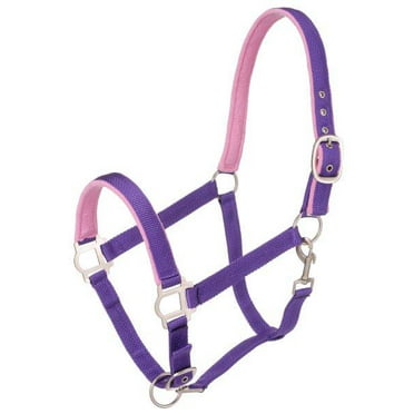 Tahoe Tack Padded Overlay Nylon Adjustable Halters With Matching 10 ...