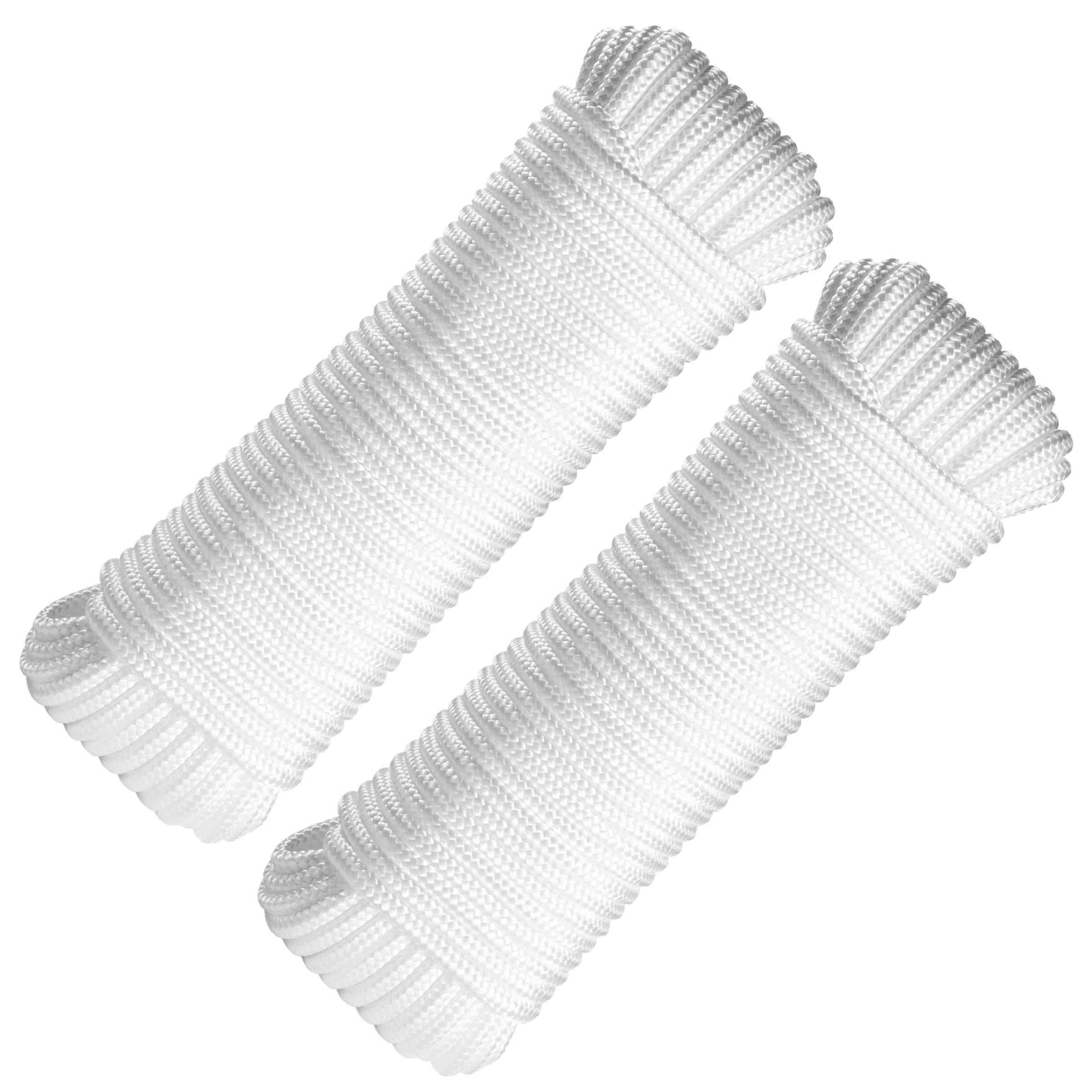 Nylon Rope 1/4 inch by 50 Ft - Use for Flag Pole Rope Replacement ...