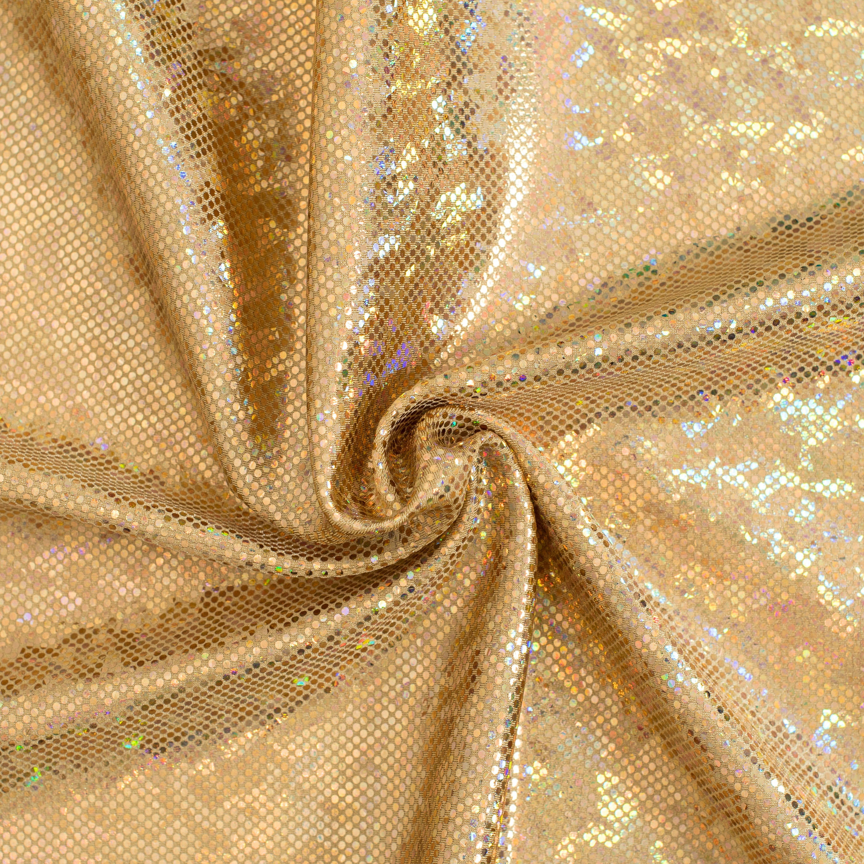 Nylon Spandex Fabric with Shatter Glass Hologram Design | Spandex ...