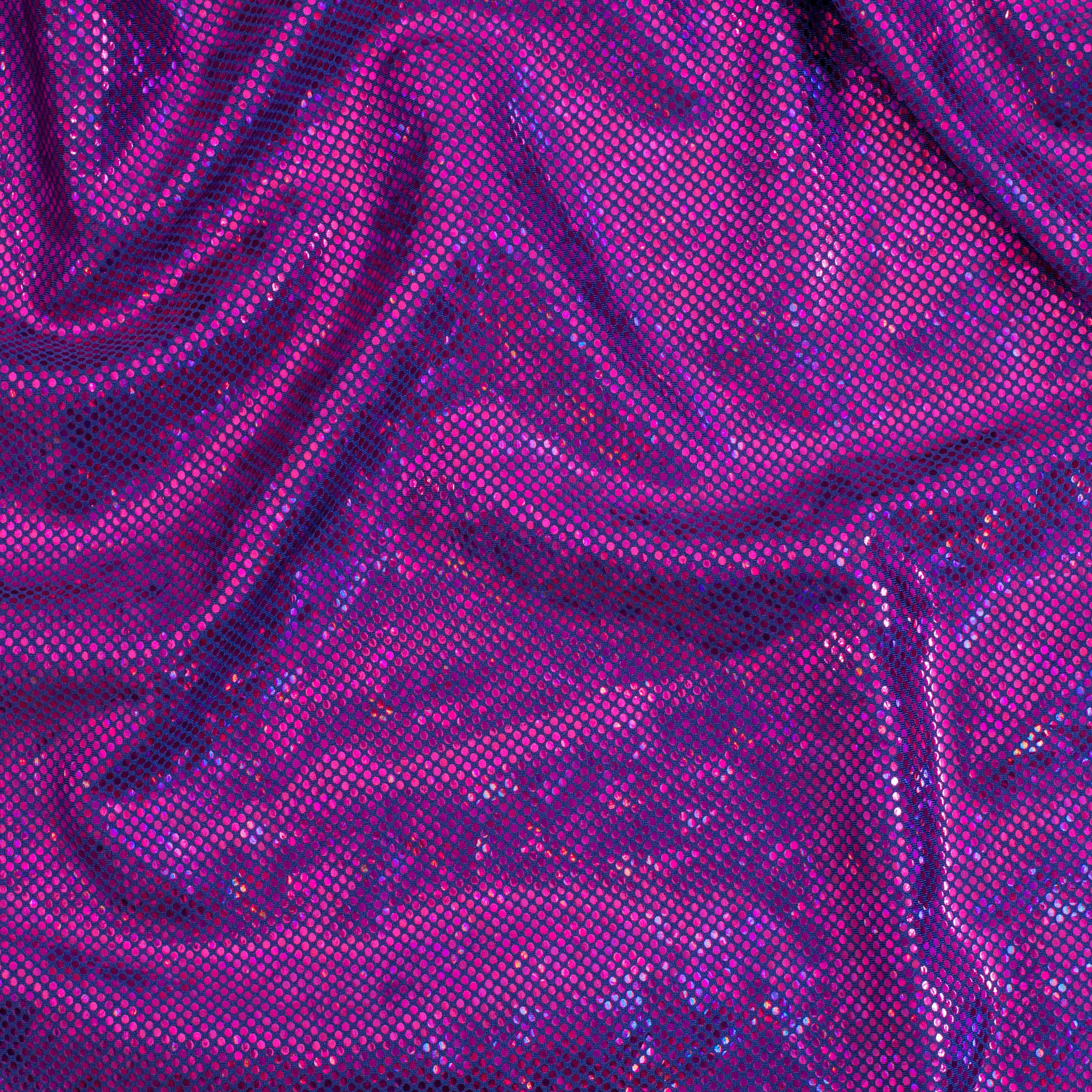 Nylon Spandex Fabric with Shatter Glass Hologram Design | Spandex ...