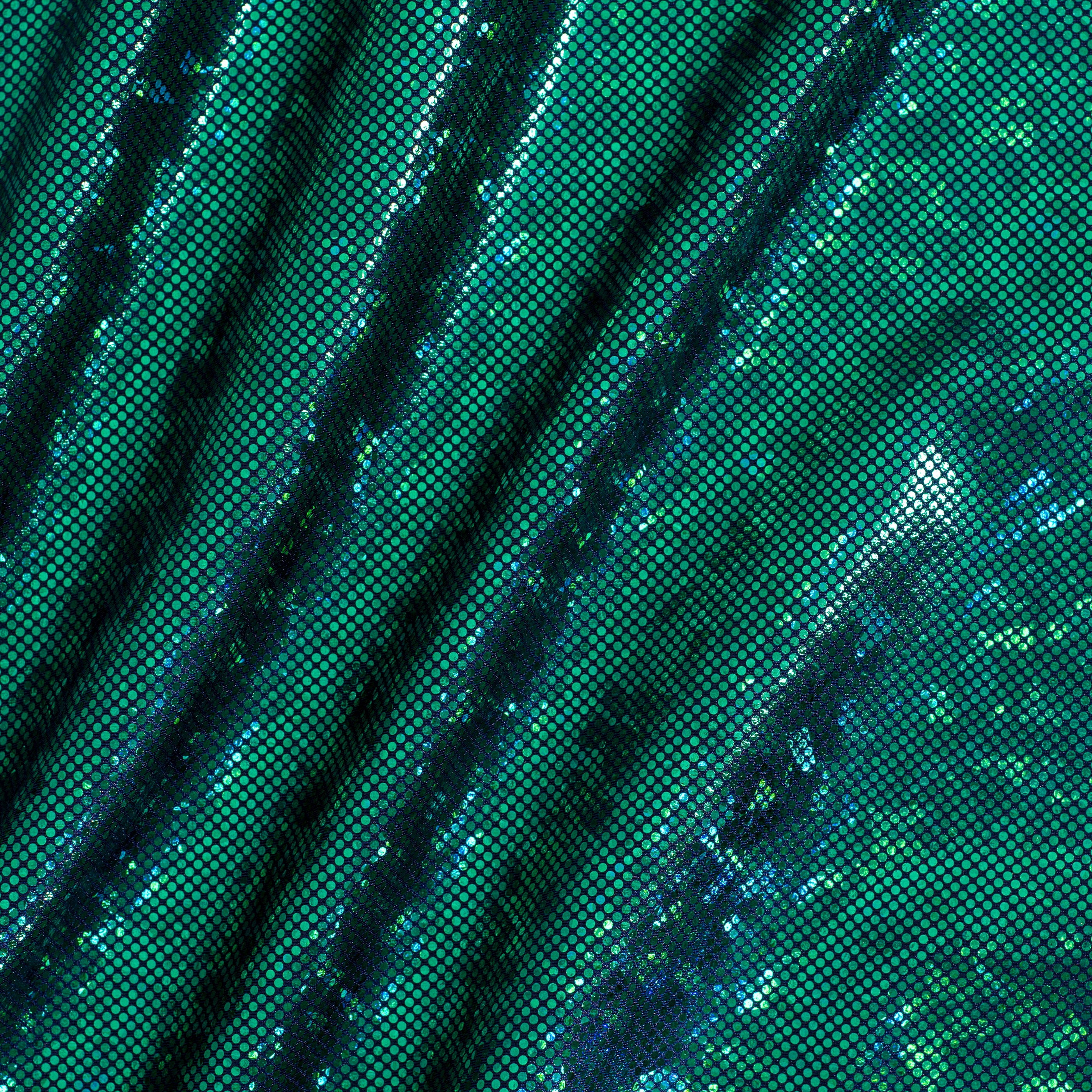 Nylon Spandex Fabric with Shatter Glass Hologram Design | Spandex ...