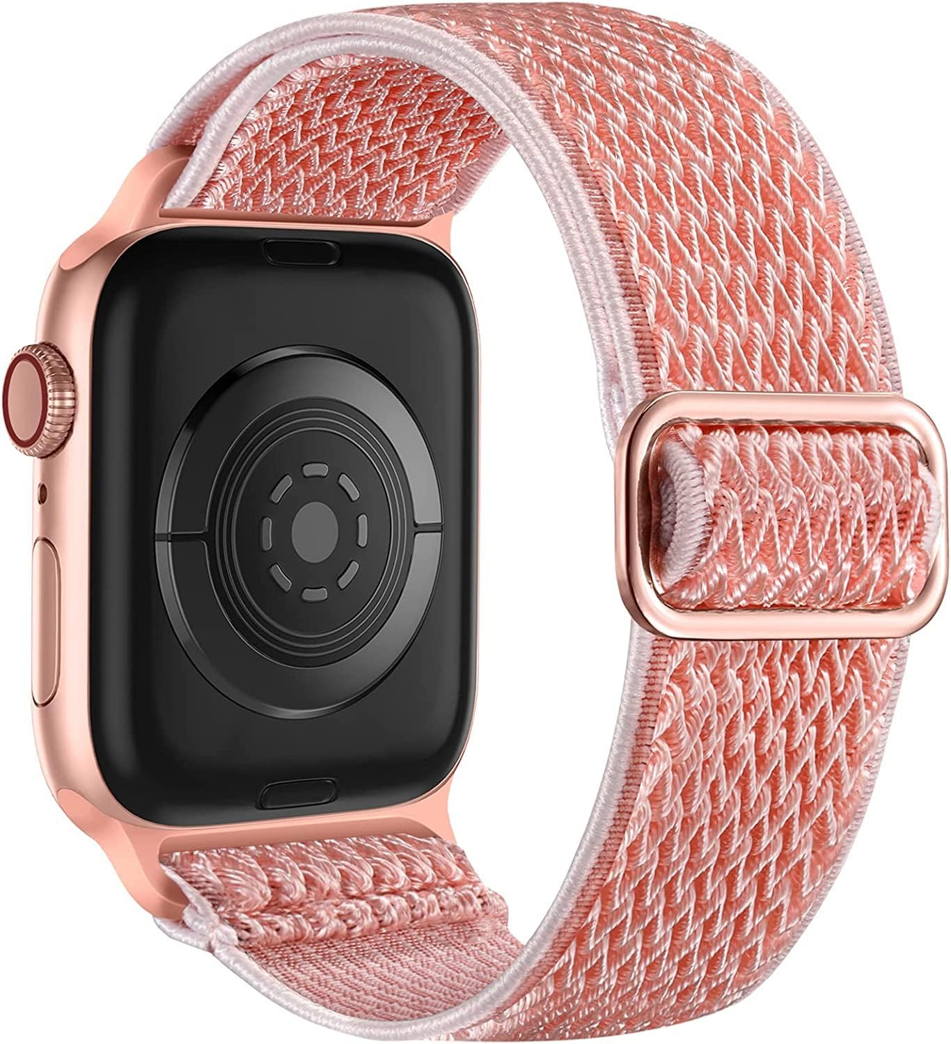Nylon Stretchy Solo Loop Watch Band, Compatible with Apple Watch Series ...